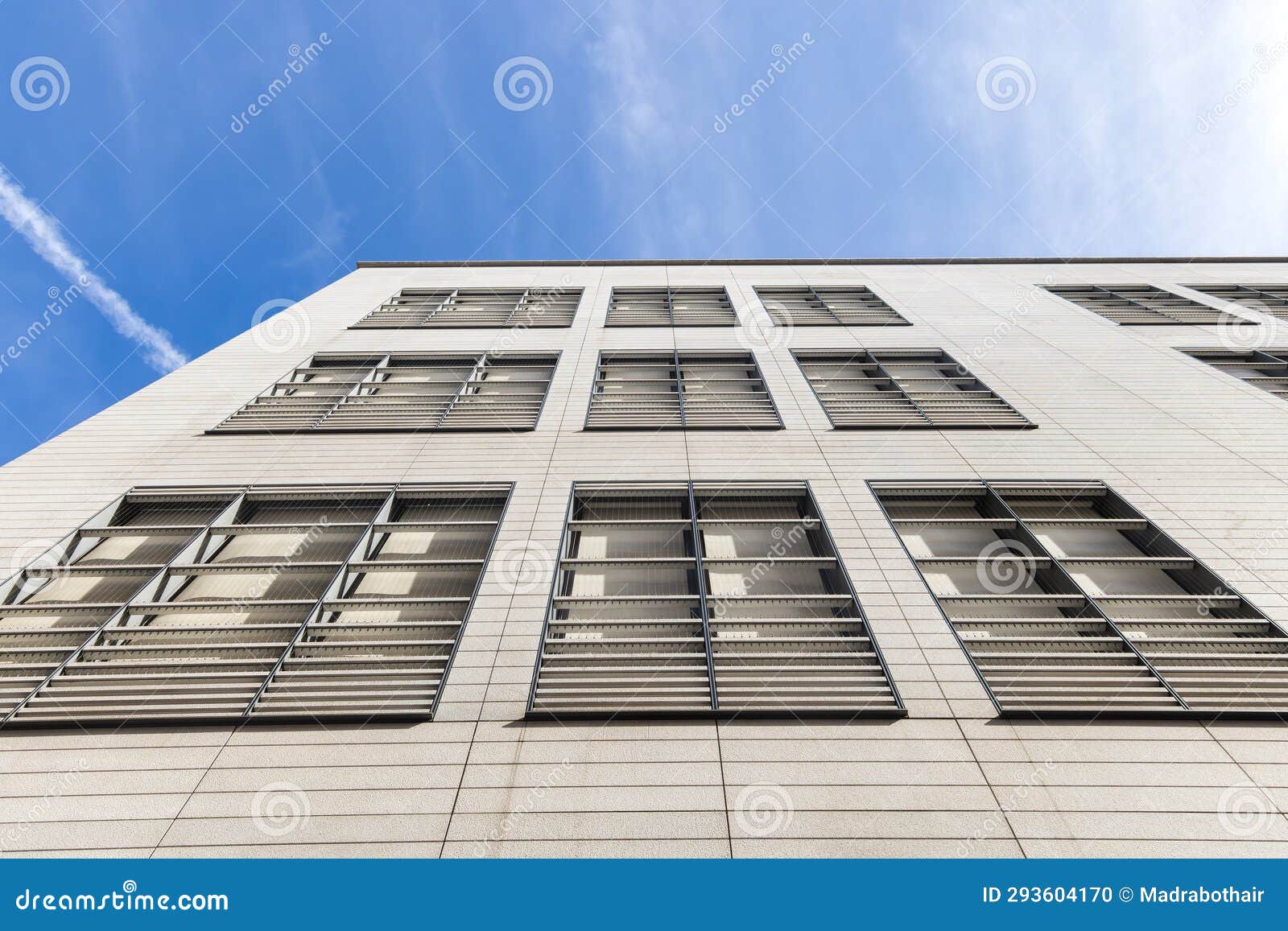 Office Building with Window Blinds for Sun Protection Stock Photo ...