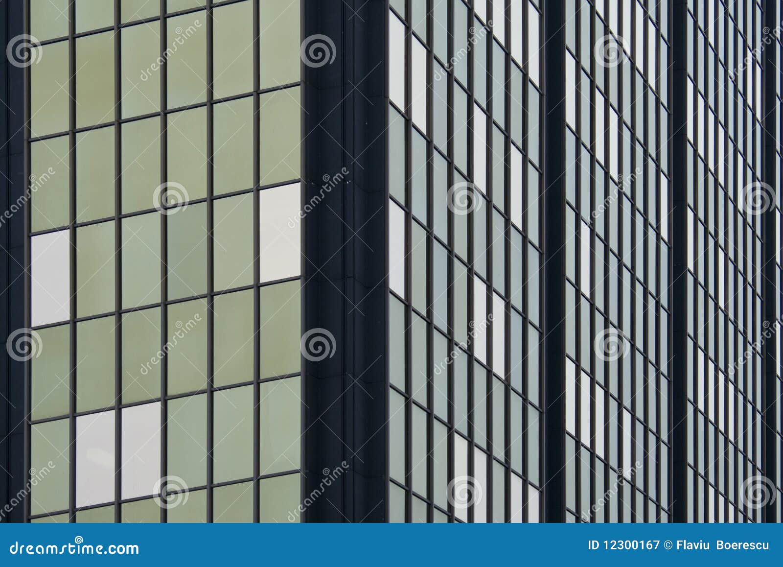 Office Building Window Pattern Overcast Day Stock Image - Image of ...
