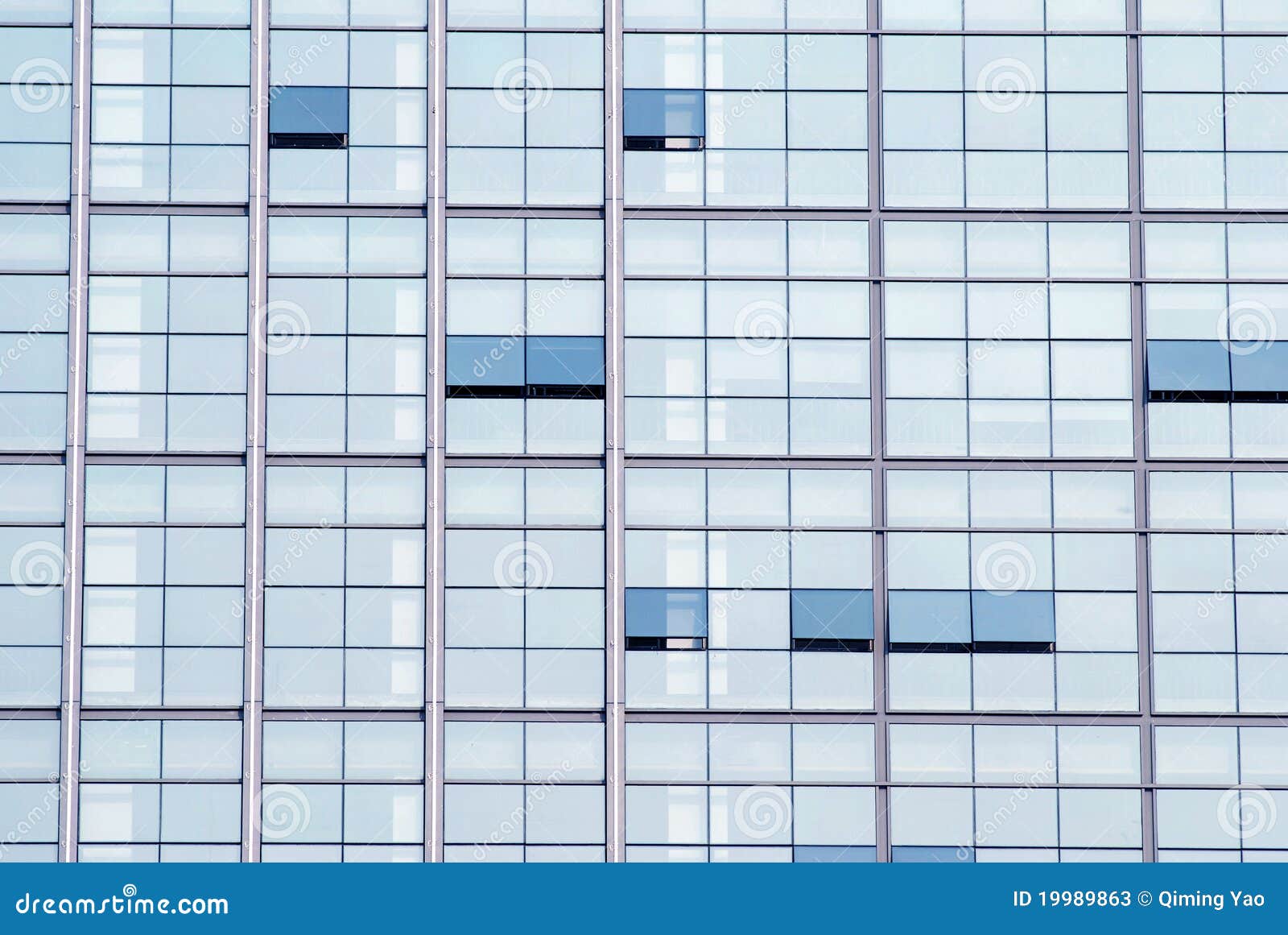 Office building windows stock image. Image of close, blue - 19989863