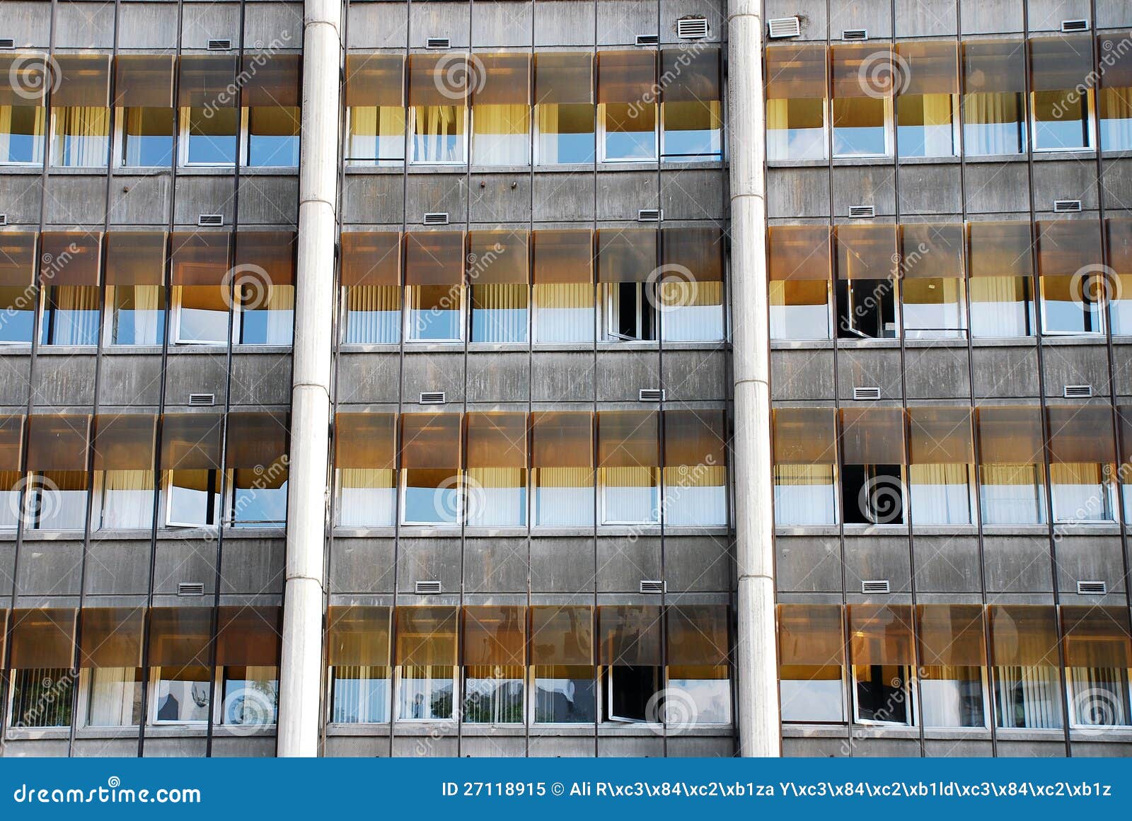 Office building windows stock image. Image of structure - 27118915