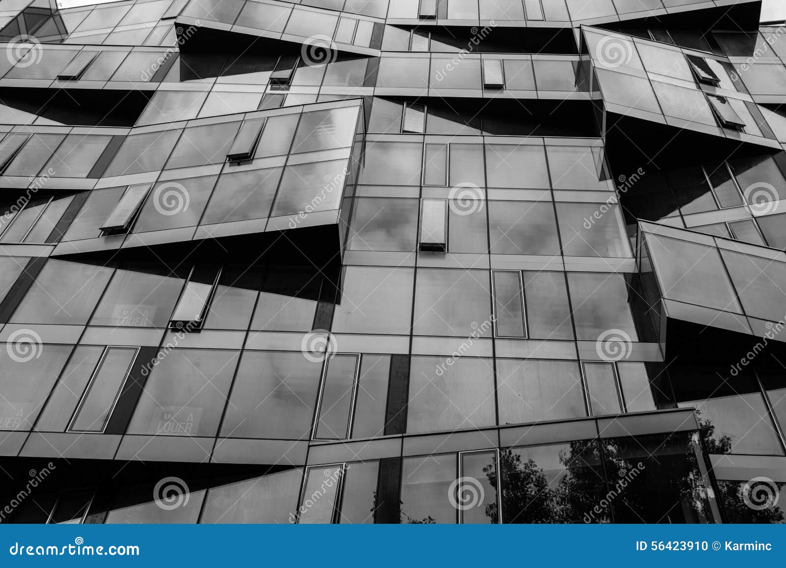 Office Building Windows with Angles Stock Photo - Image of area, glass ...