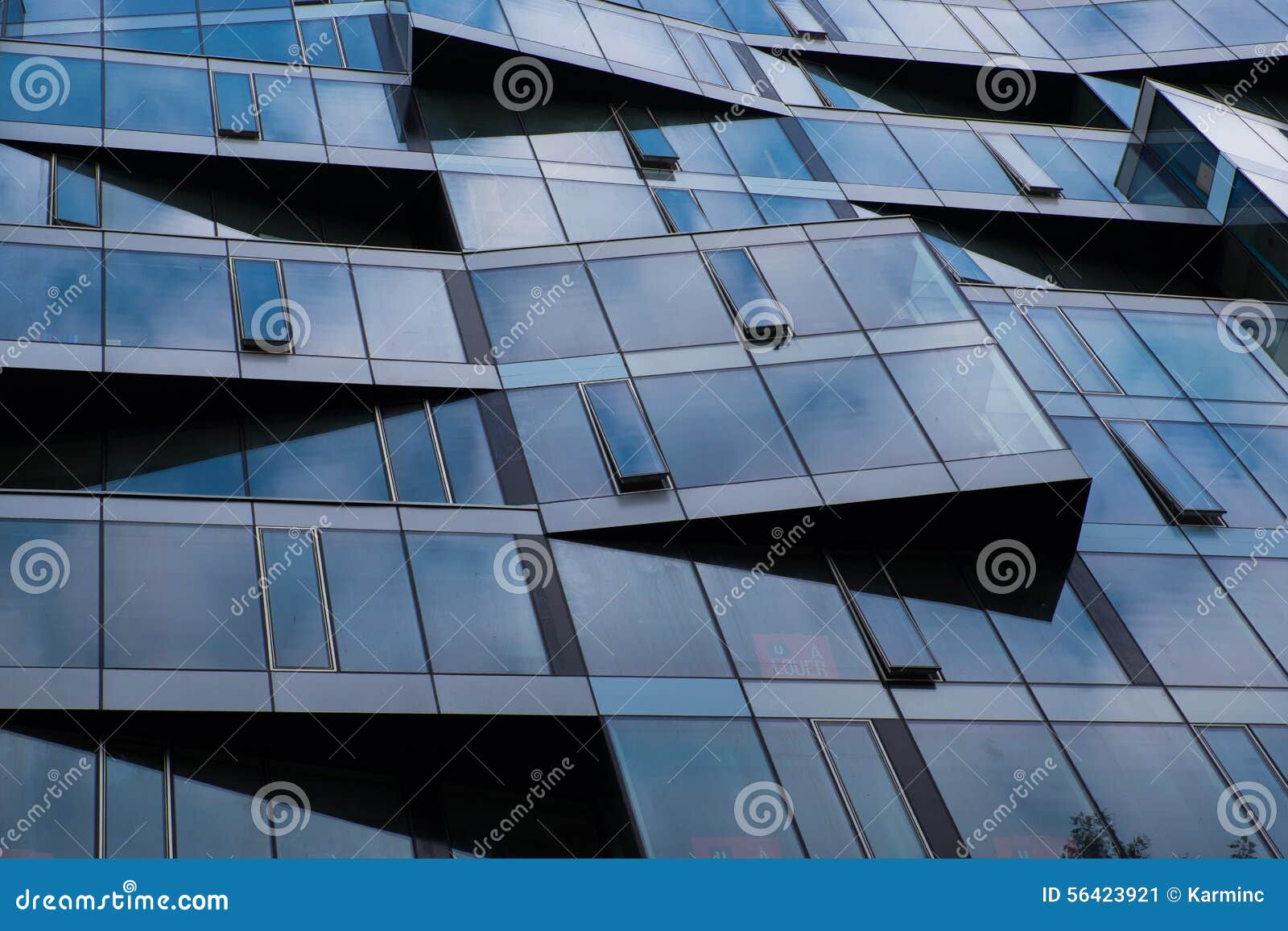 Office Building Windows with Angles Stock Image - Image of window ...