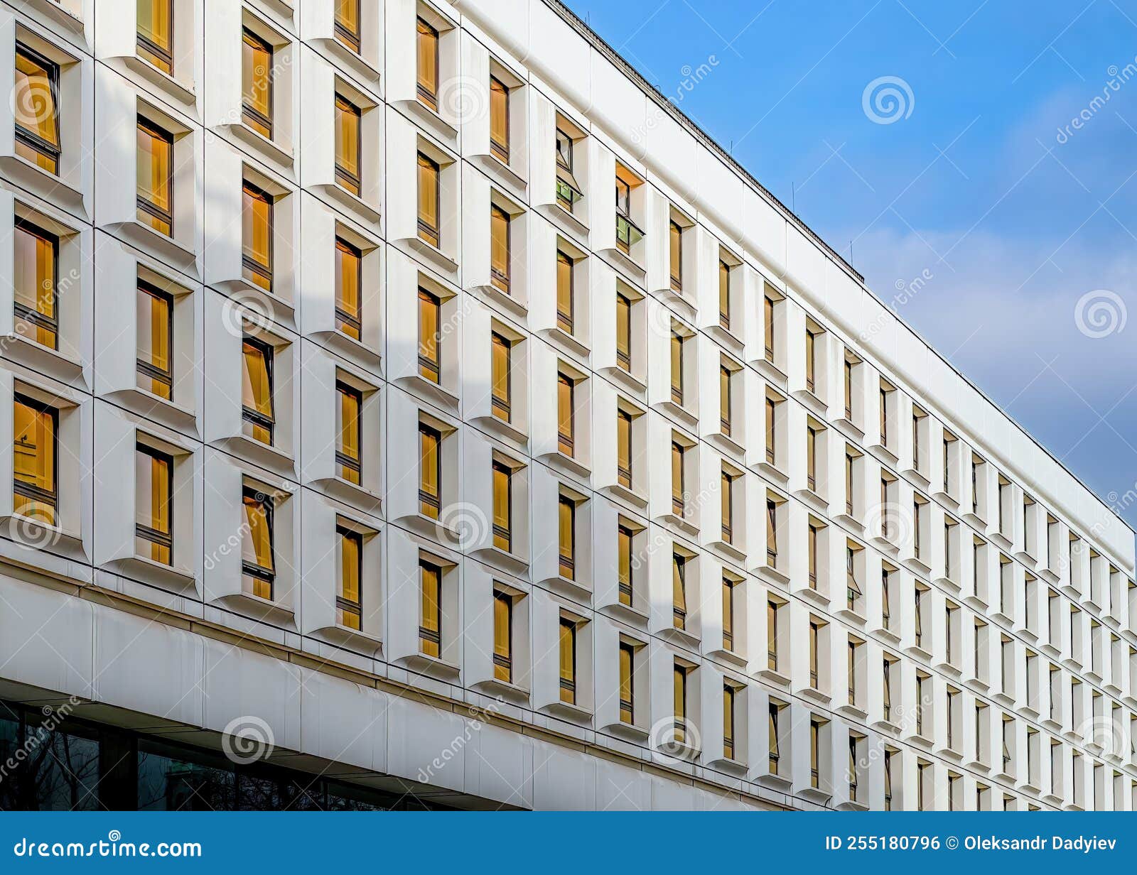 Office Building Windows Background. Rectangular Windows Texture on a ...