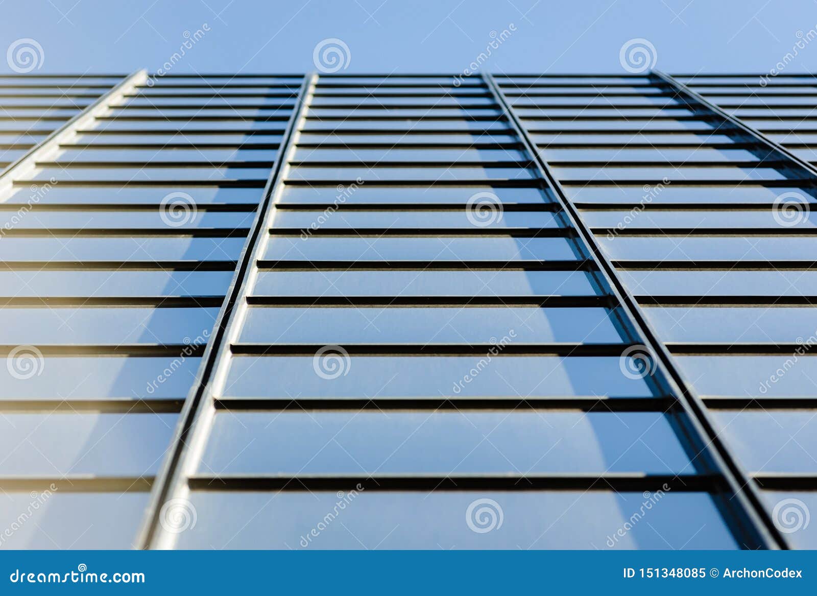 Office Building Windows in Perspective Stock Image - Image of city ...