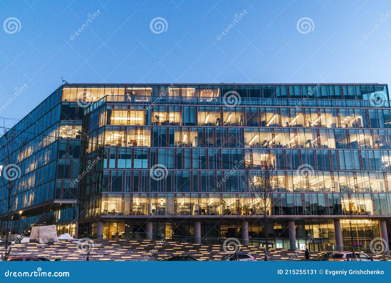 Office Building Work Early in the Morning Remote Work Stock Image ...