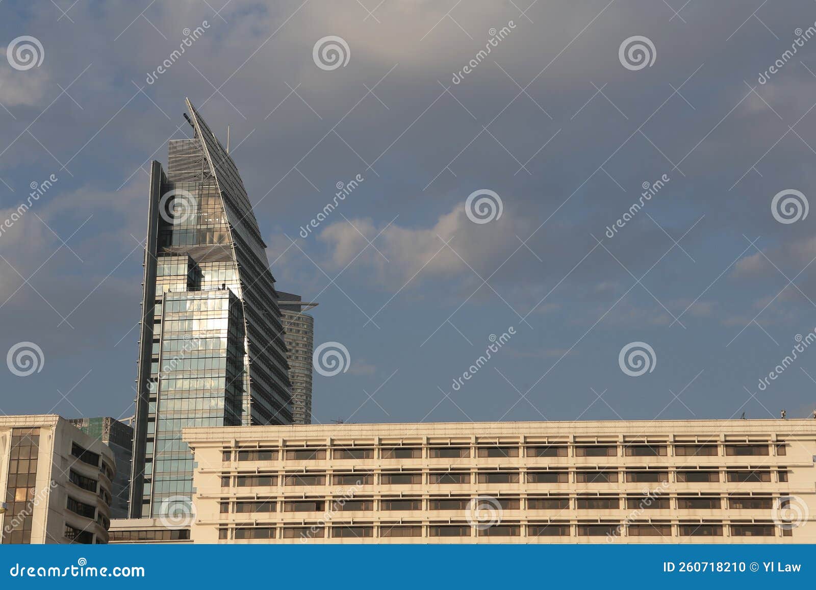 An Office Buildings at Day, TST District. 22 April 2012 Editorial Image ...