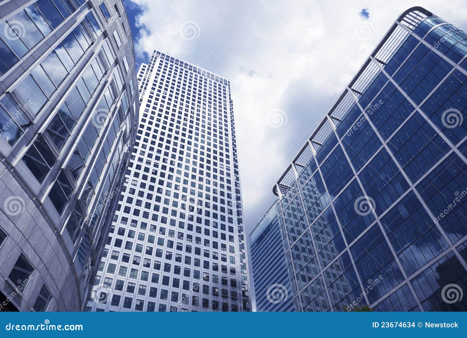 Office Buildings in Financial District Stock Photo - Image of detail ...