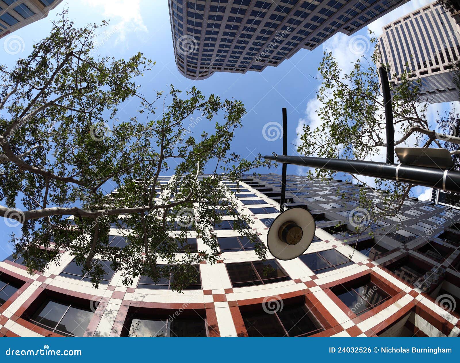 Office Buildings - Fisheye stock photo. Image of commerce - 24032526