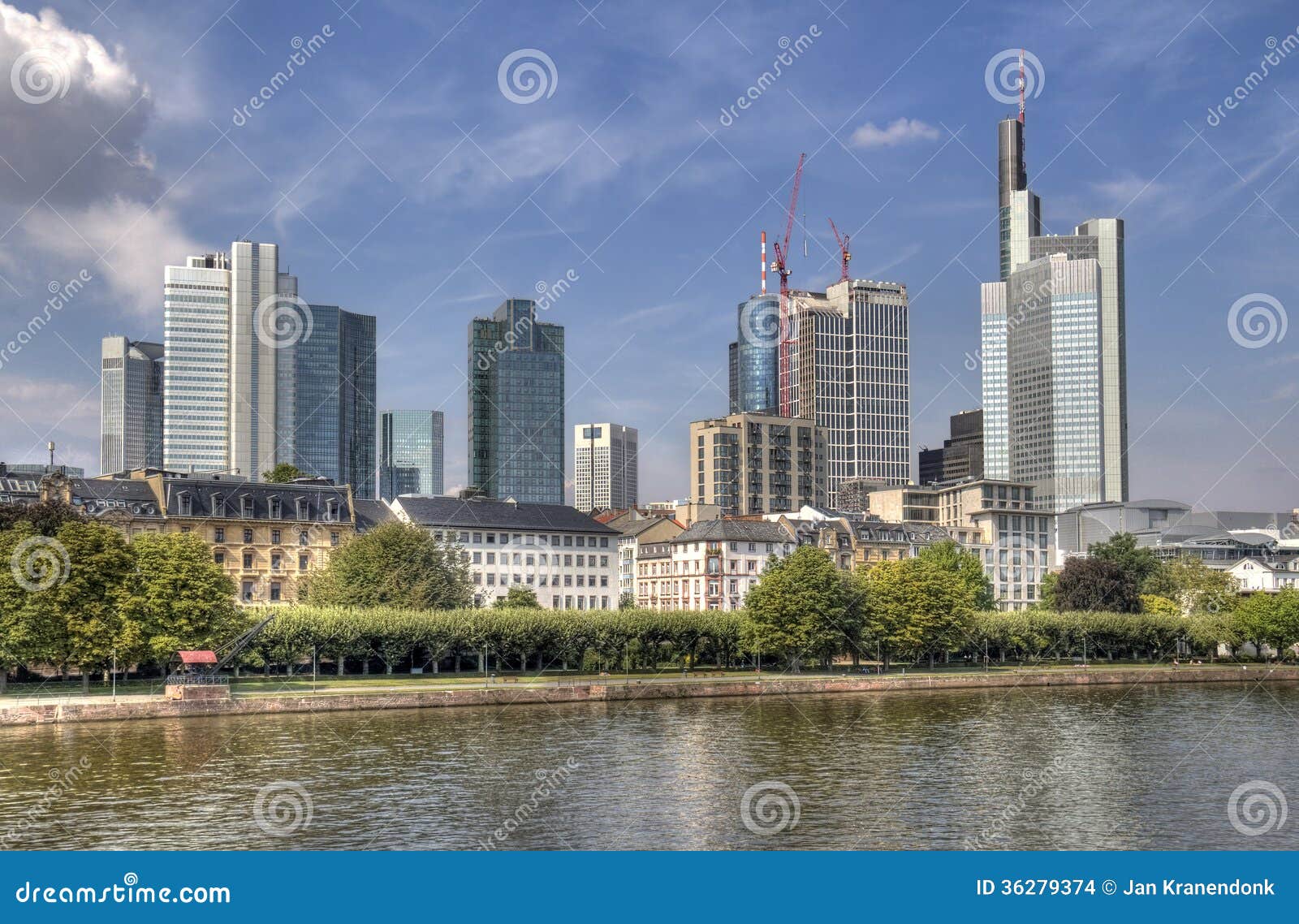 Office Buildings in Frankfurt, Germany Stock Photo - Image of europe ...