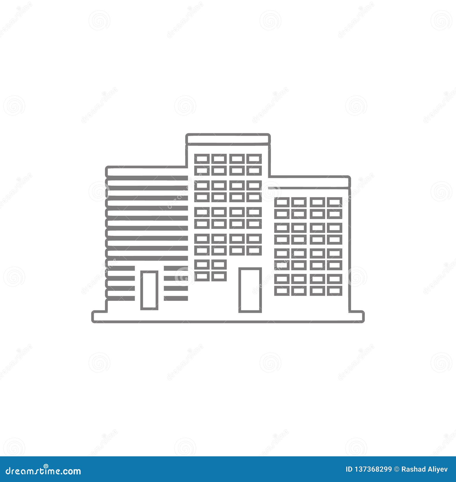 Office Buildings Icon. Element of Cyber Security for Mobile Concept and ...