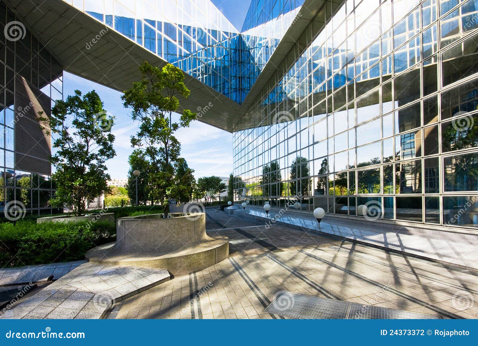 Office buildings in Paris stock photo. Image of estate - 24373372