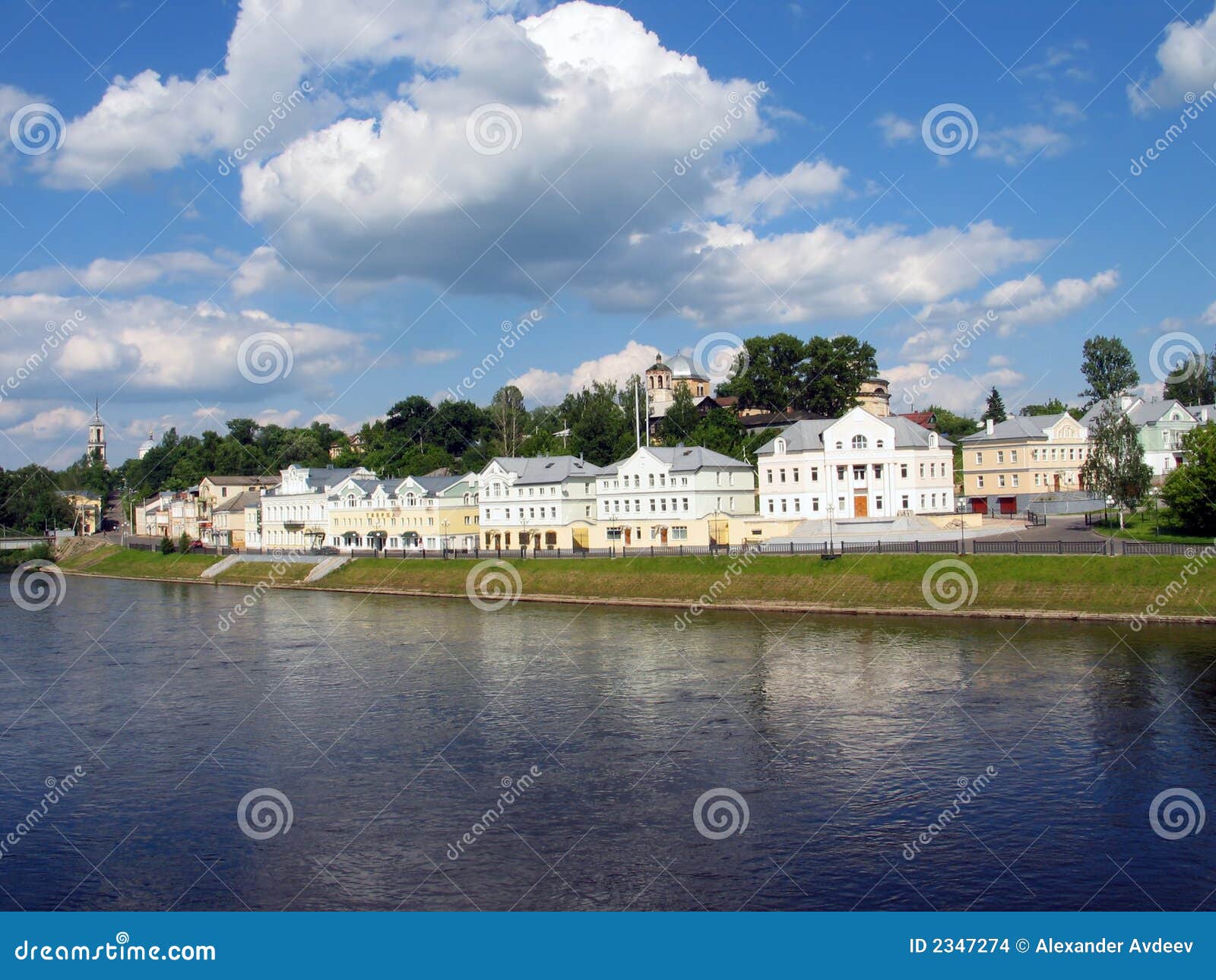 Office Buildings on Riverside Stock Photo - Image of house, style: 2347274