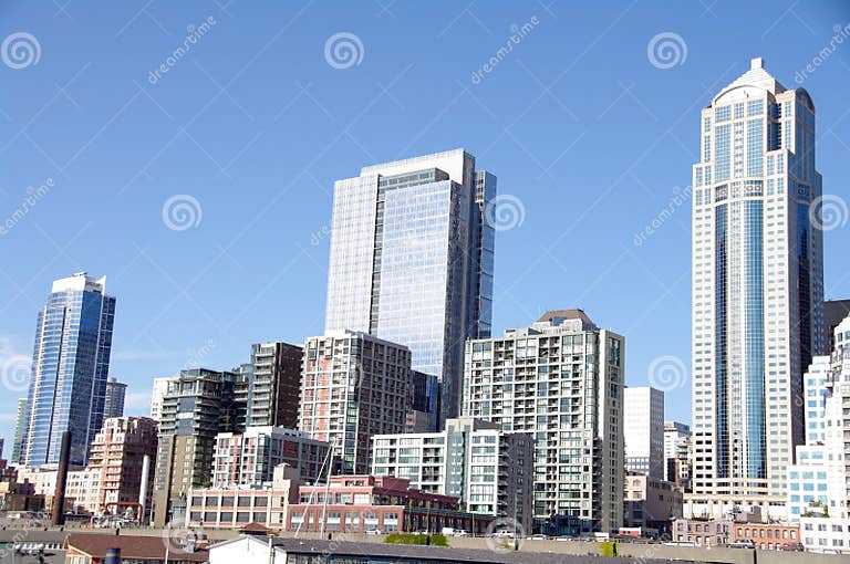 Office Buildings - Seattle stock photo. Image of descriptive - 10785466