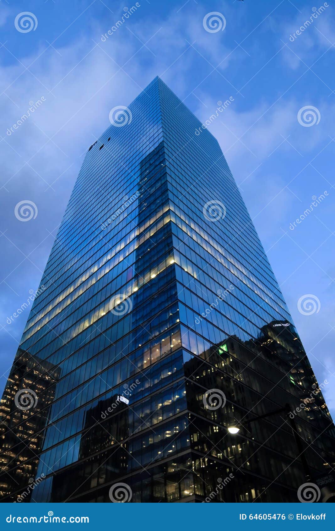 Office Buildings on a Sunset Stock Photo - Image of glass, downtown ...