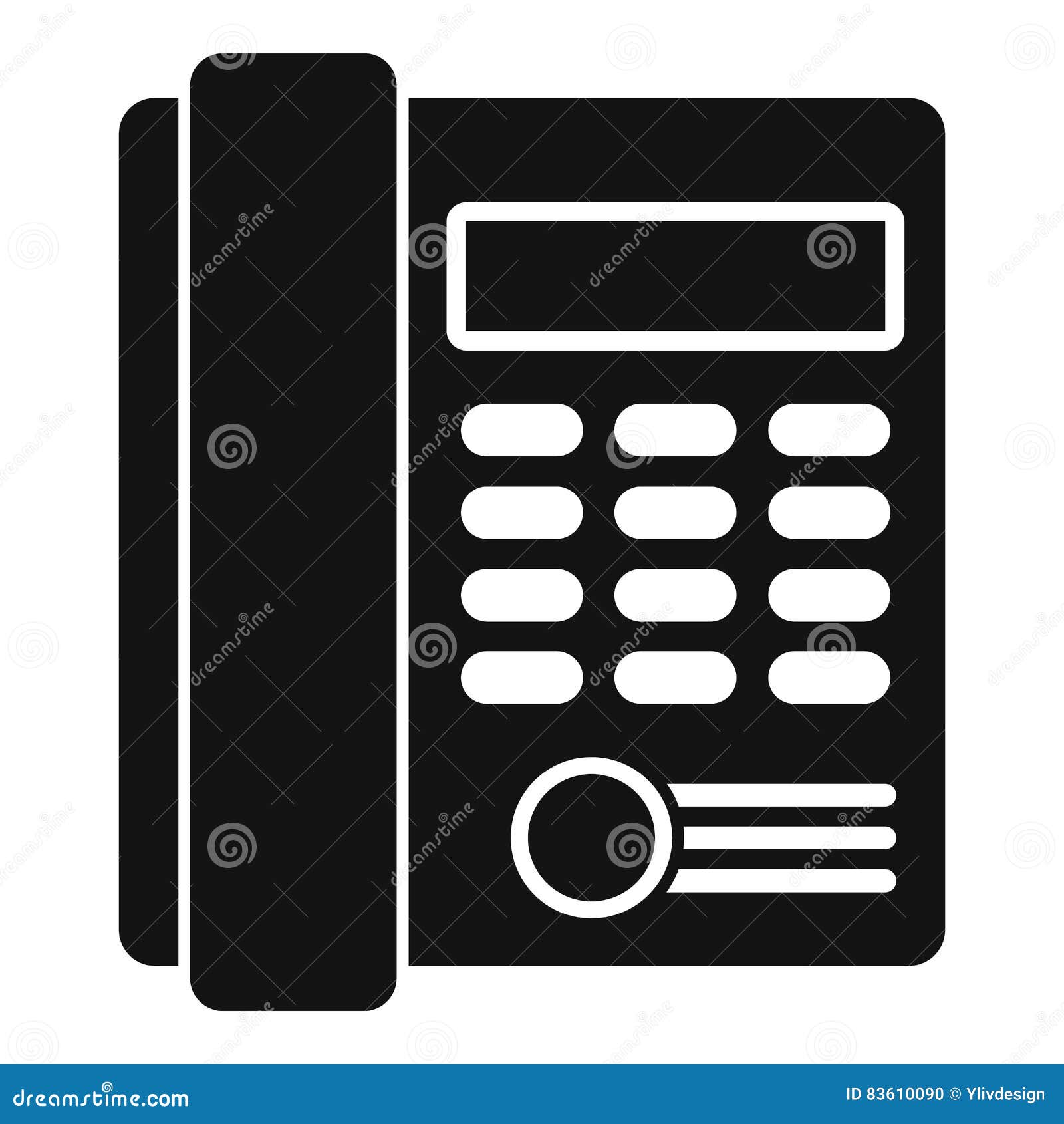 Office Business Keypad Phone Icon, Simple Style Stock Vector ...