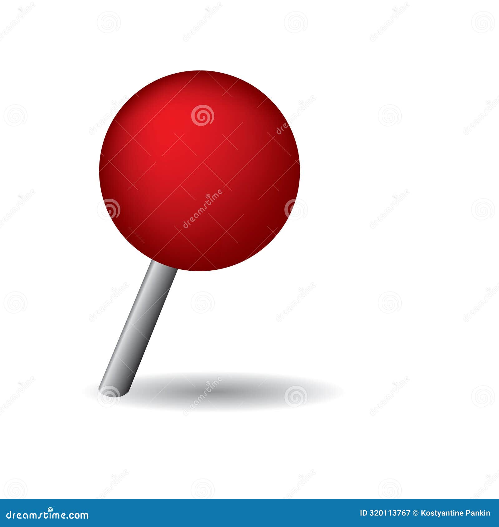 Office button with red top stock vector. Illustration of material ...