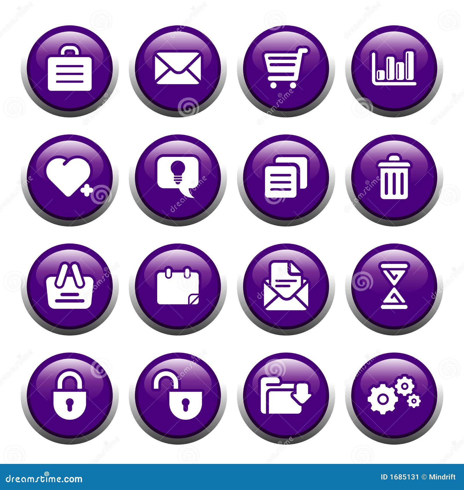 Office buttons stock vector. Illustration of buttons, fresh - 1685131