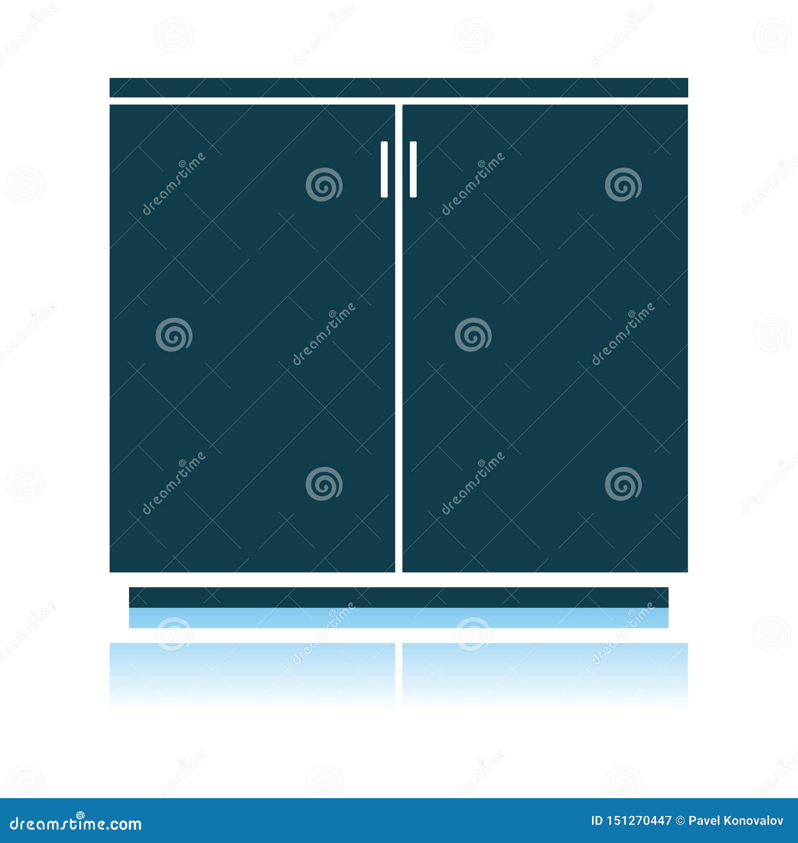 Office Cabinet Icon stock vector. Illustration of information - 151270447
