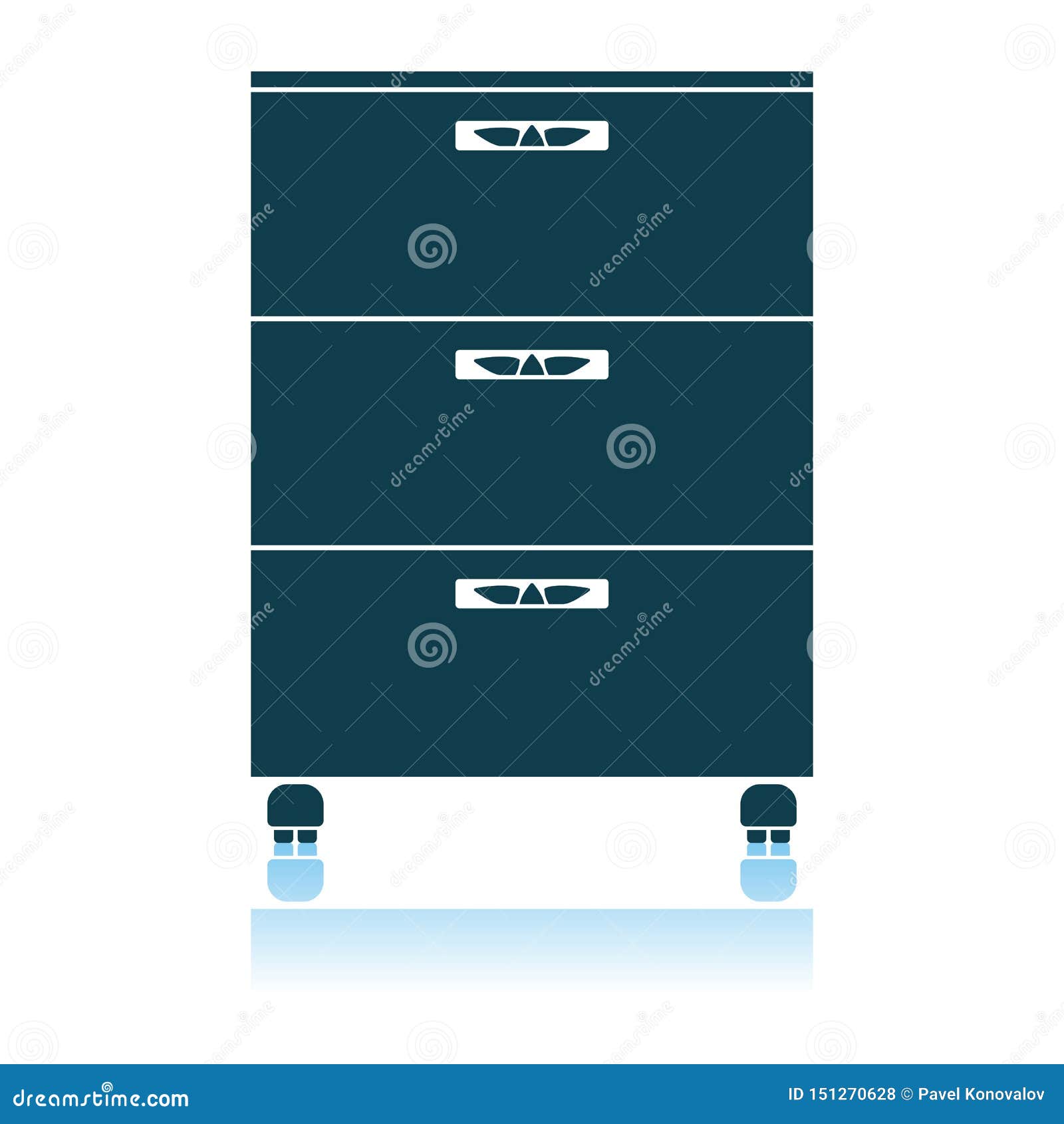 Office Cabinet Icon stock vector. Illustration of cabinet - 151270628