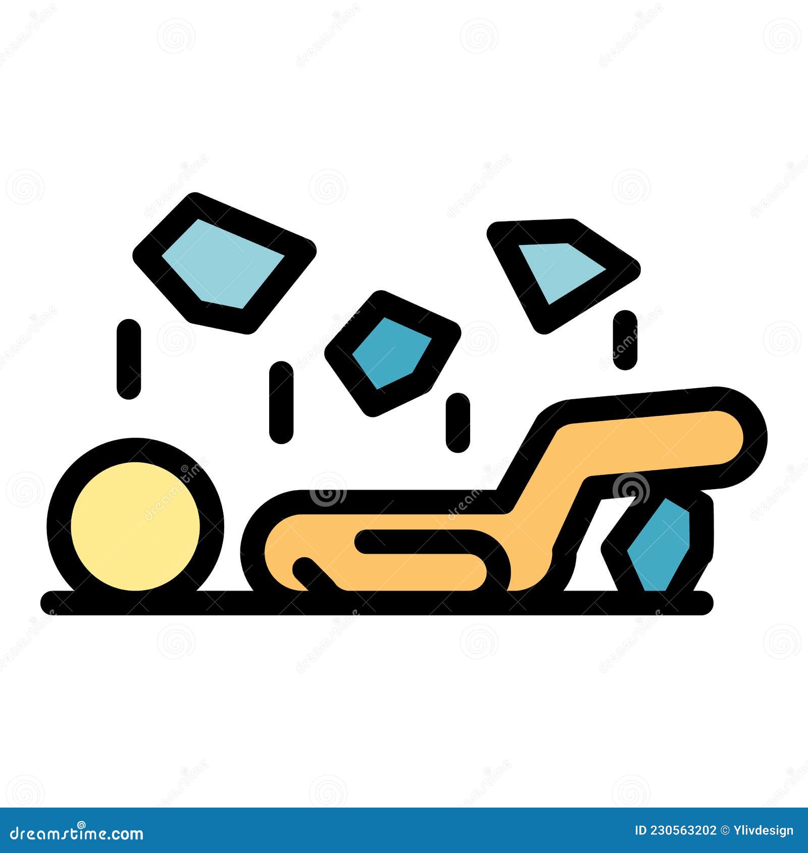 Office Careless Person Icon Color Outline Vector Stock Vector ... Office Careless Person Icon Color Outline Vector Stock Vector ...