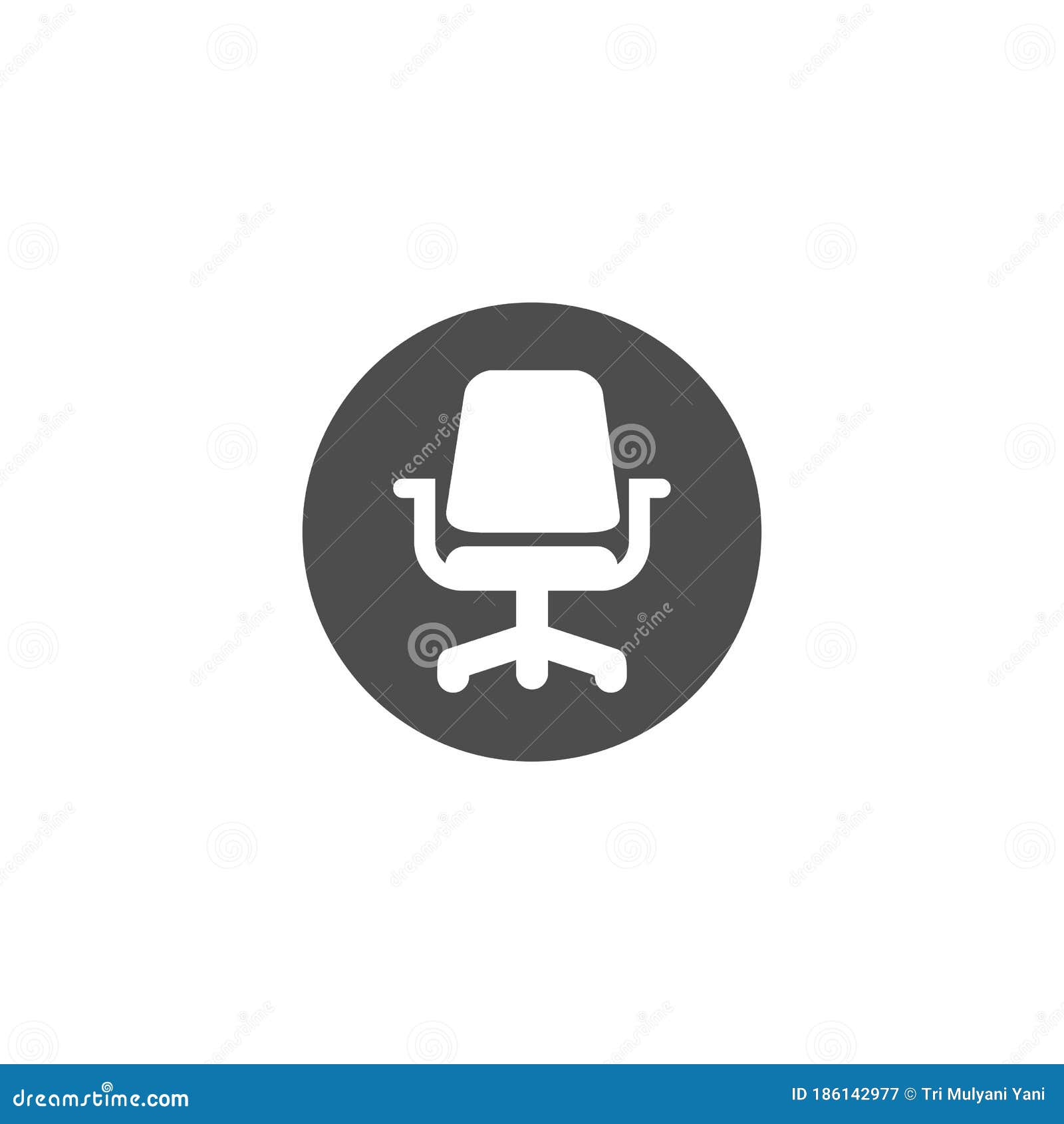 Office Chair Icon Vector Design Symbol Stock Vector - Illustration of ...