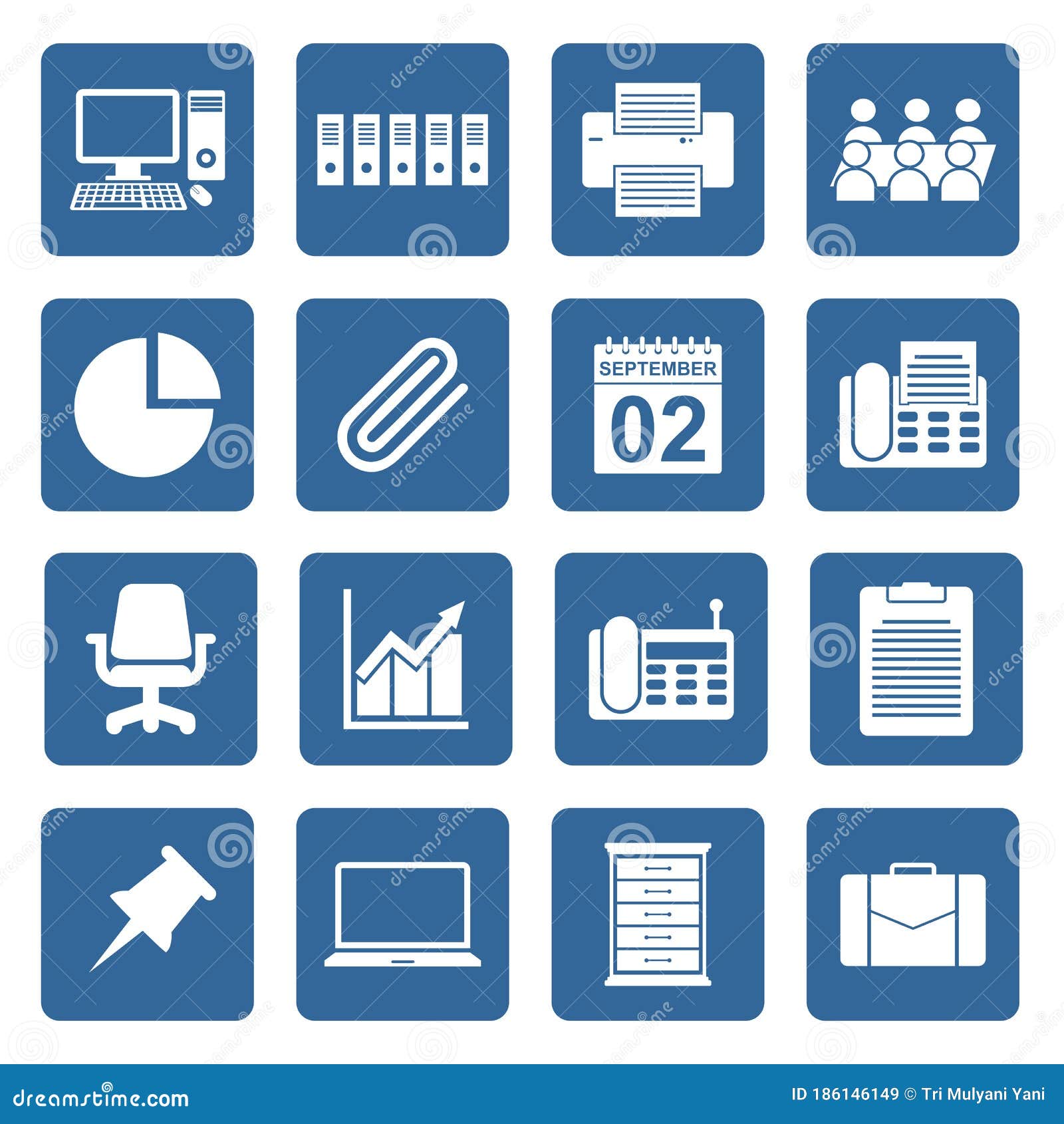 Office Equipment Icon Vector Design Symbol Stock Vector - Illustration ...