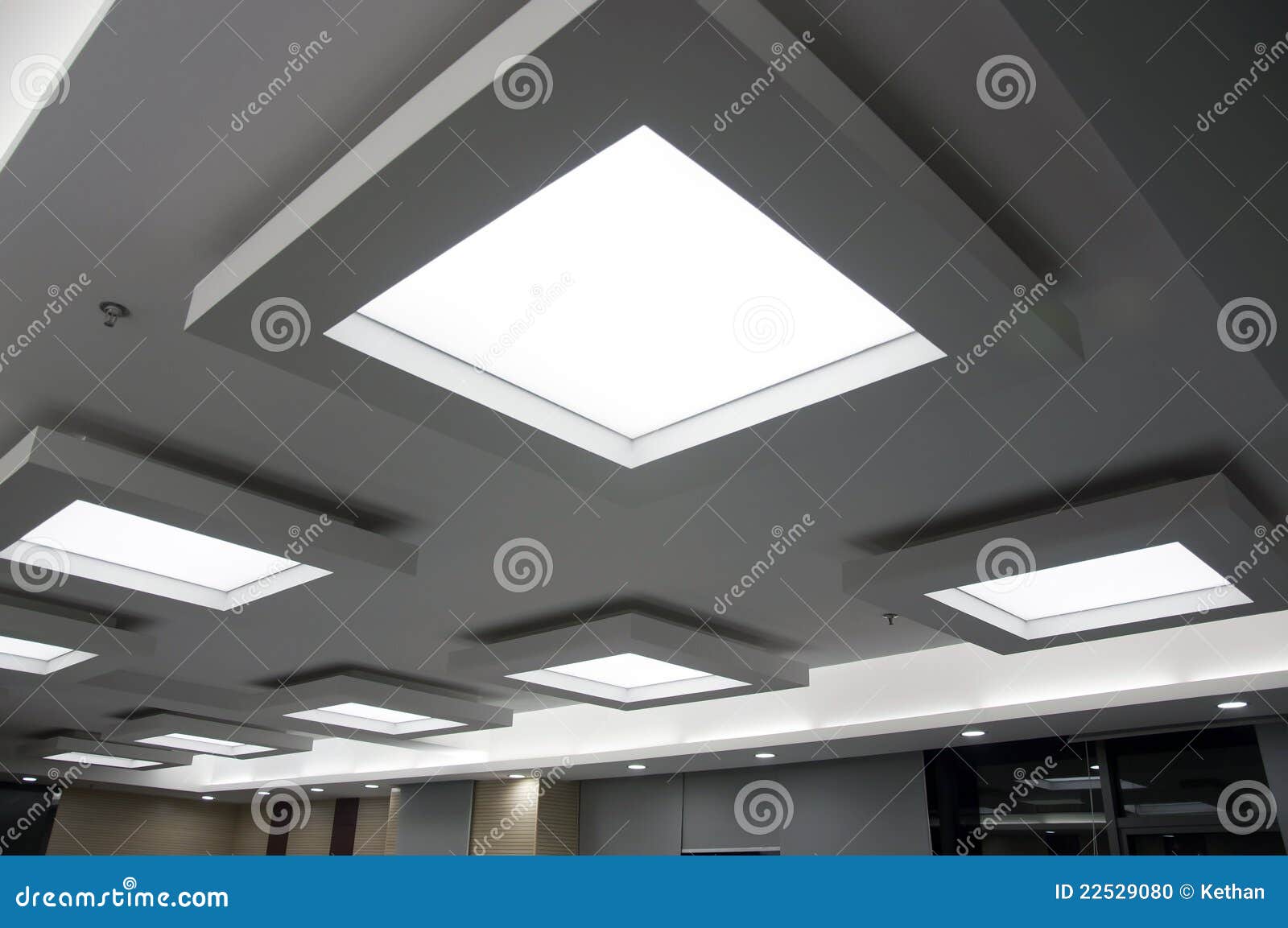 Office ceiling stock photo. Image of clean, construction - 22529080
