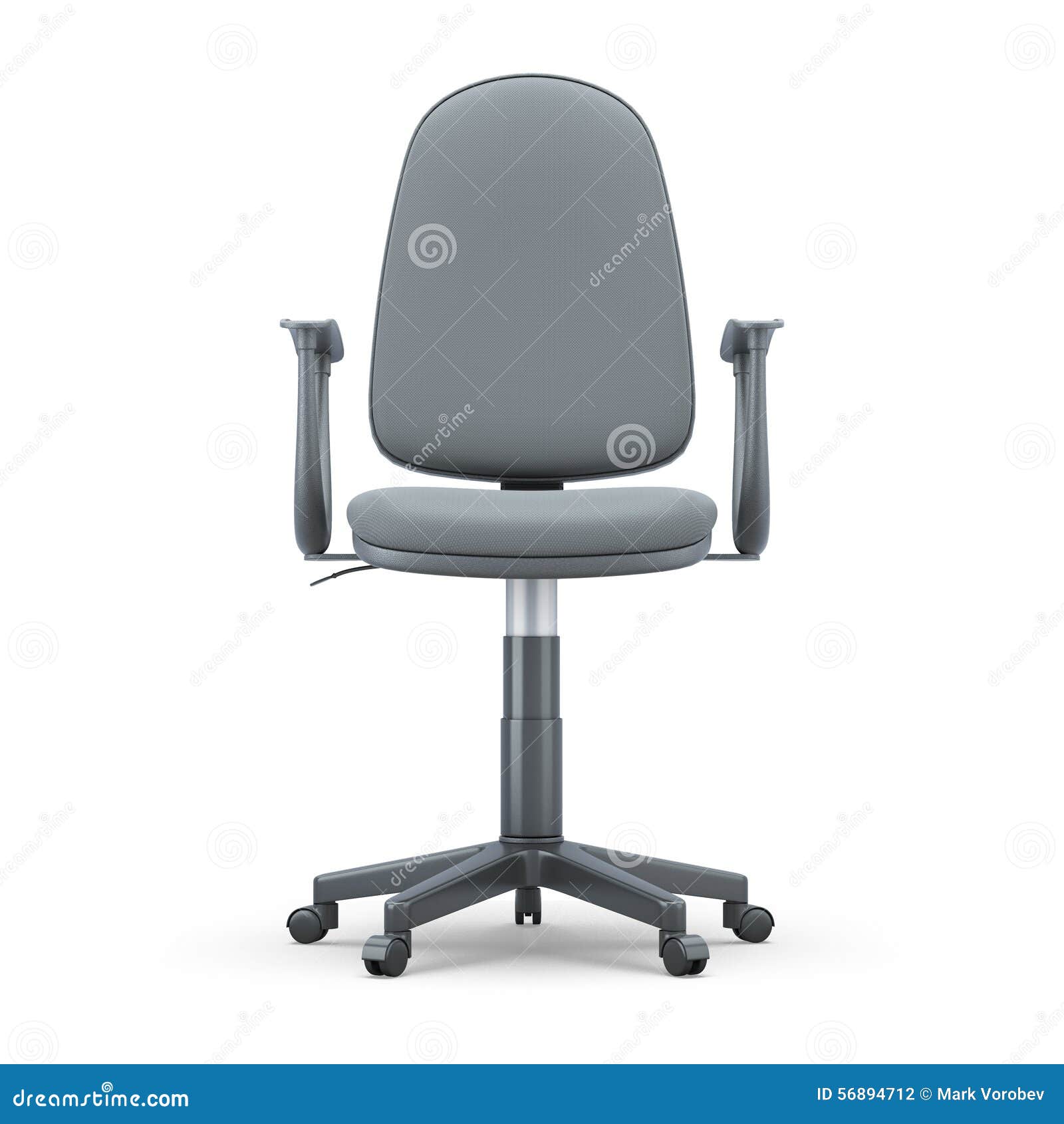Office chair front view stock illustration. Illustration of boss - 56894712