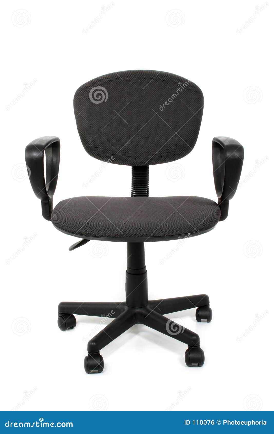 Office Chair Over White stock photo. Image of roller, rolling - 110076