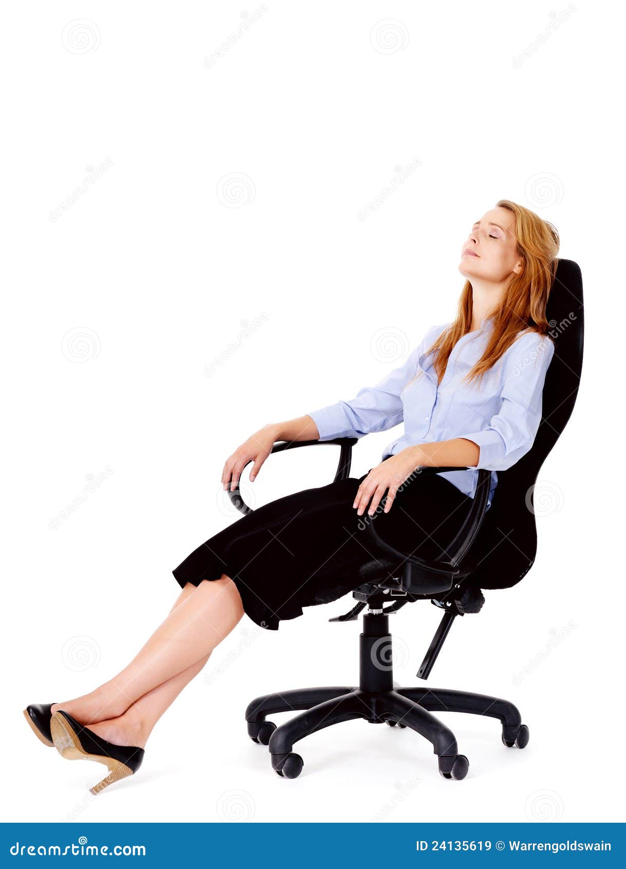 Office chair woman stock image. Image of people, businessperson - 24135619