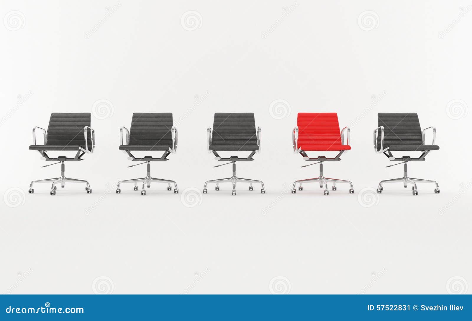 Office Chairs Different Colors Stock Image - Image of success, chairs ...