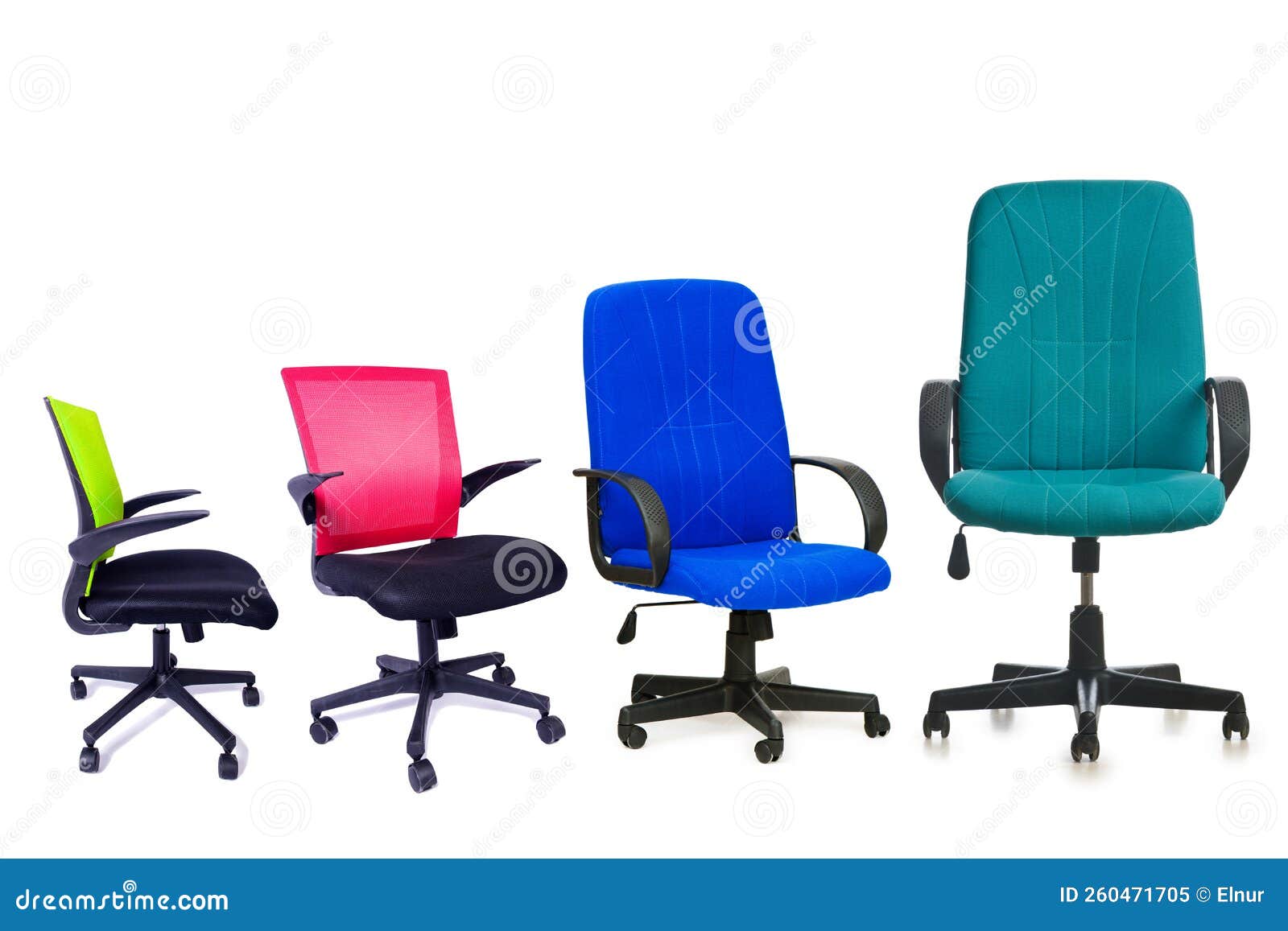 Office Chairs in the Promotion Concept Stock Illustration ...