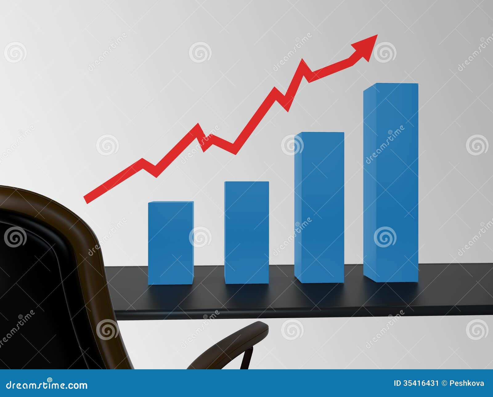 Office with chart stock image. Image of chart, diagram - 35416431