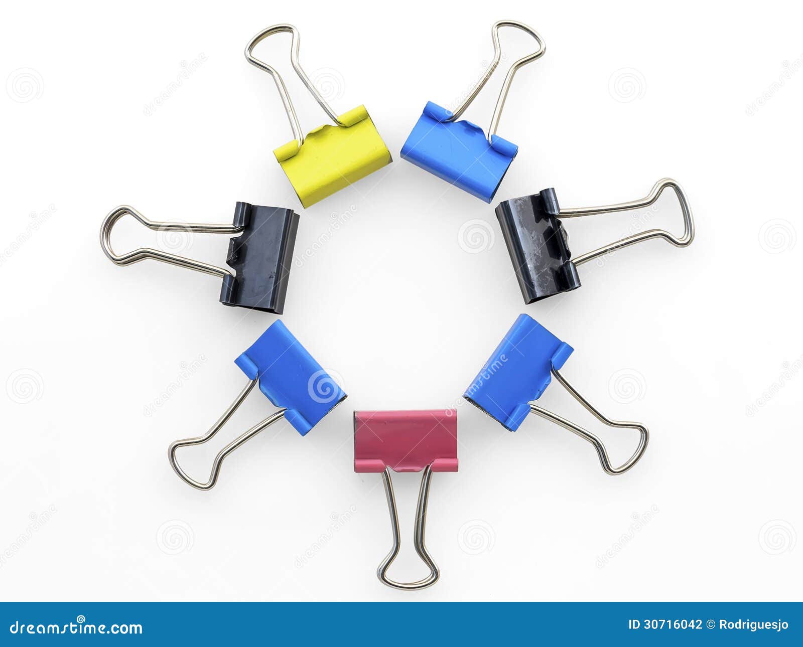 Office Clamp Circle stock photo. Image of notebook, clip - 30716042