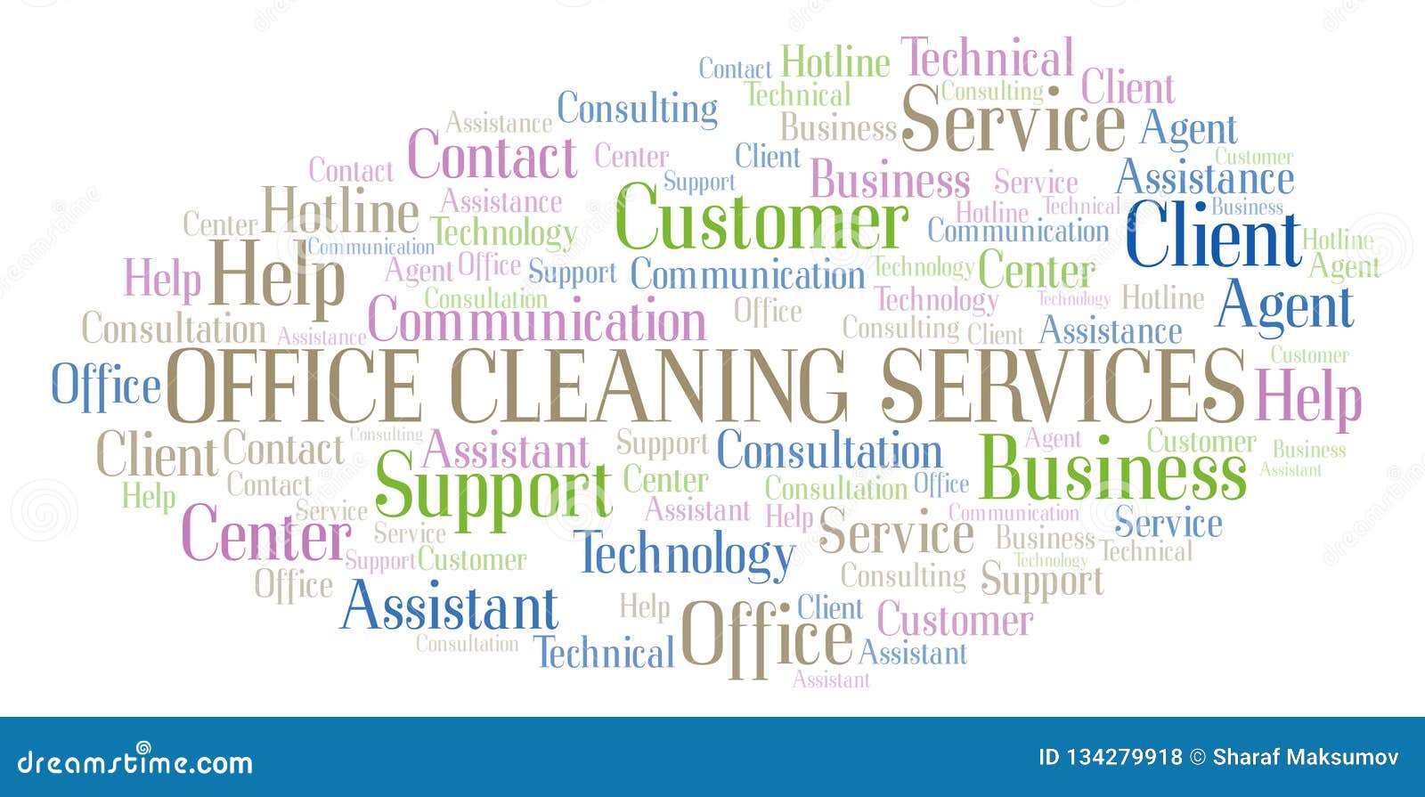 Office Cleaning Services Word Cloud Stock Illustration - Illustration ...