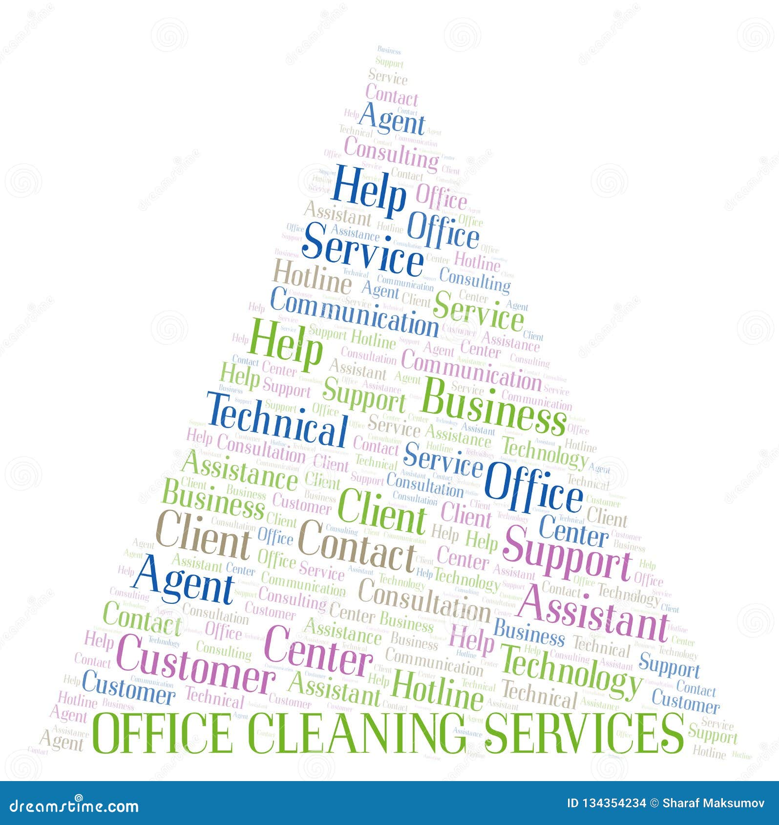 Office Cleaning Services Word Cloud Stock Illustration - Illustration ...