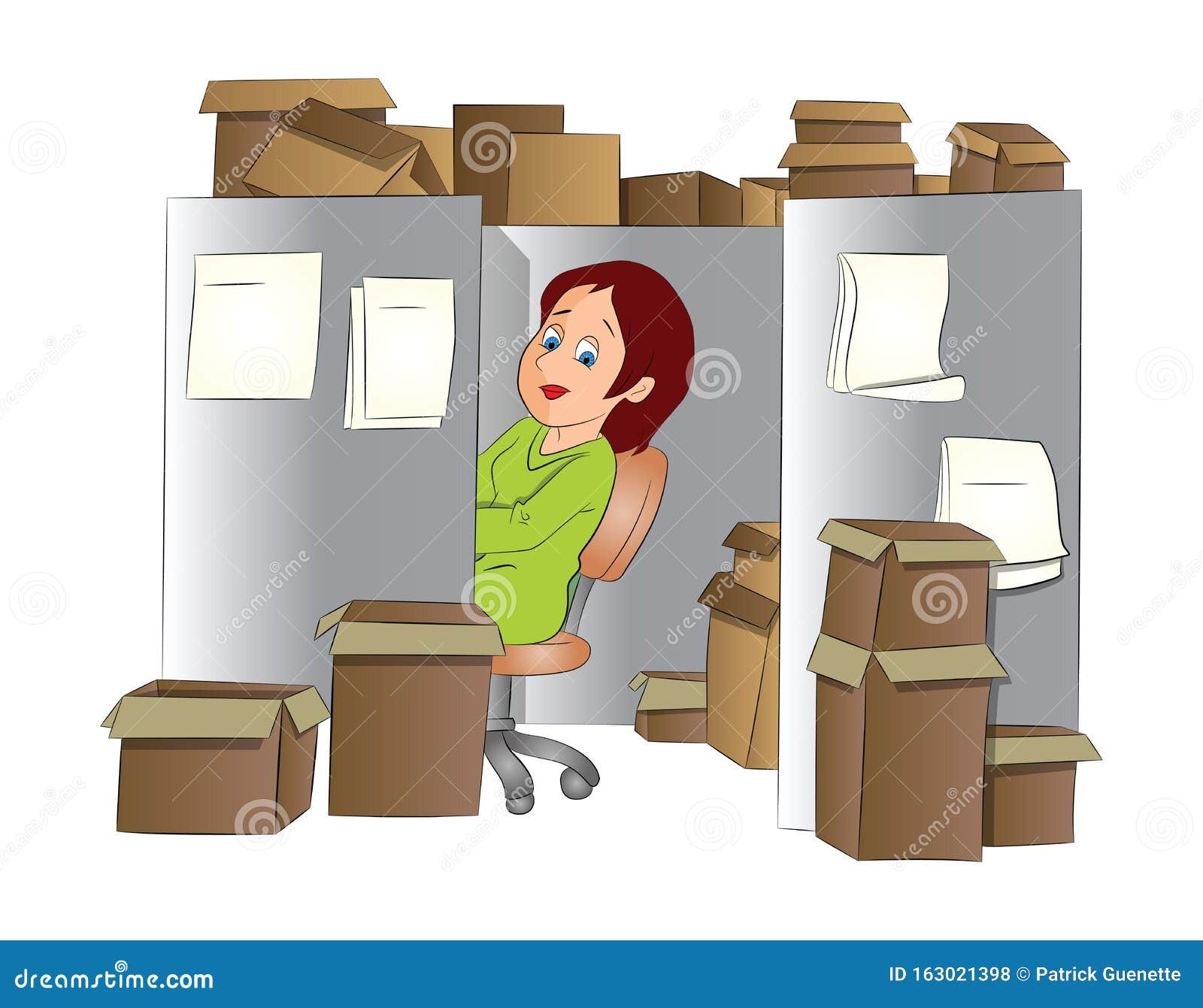 Clerk. Illustration. | CartoonDealer.com #37052606