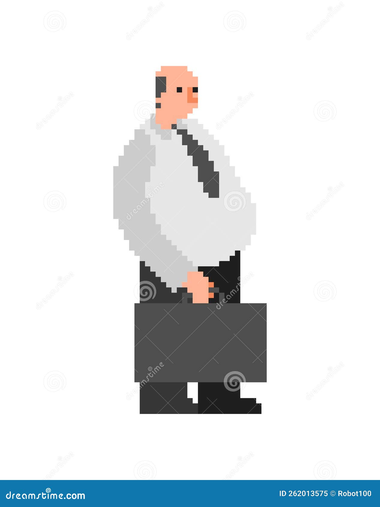 Office Clerk Pixel Art. 8 Bit Middle Management Office Employee Stock ...