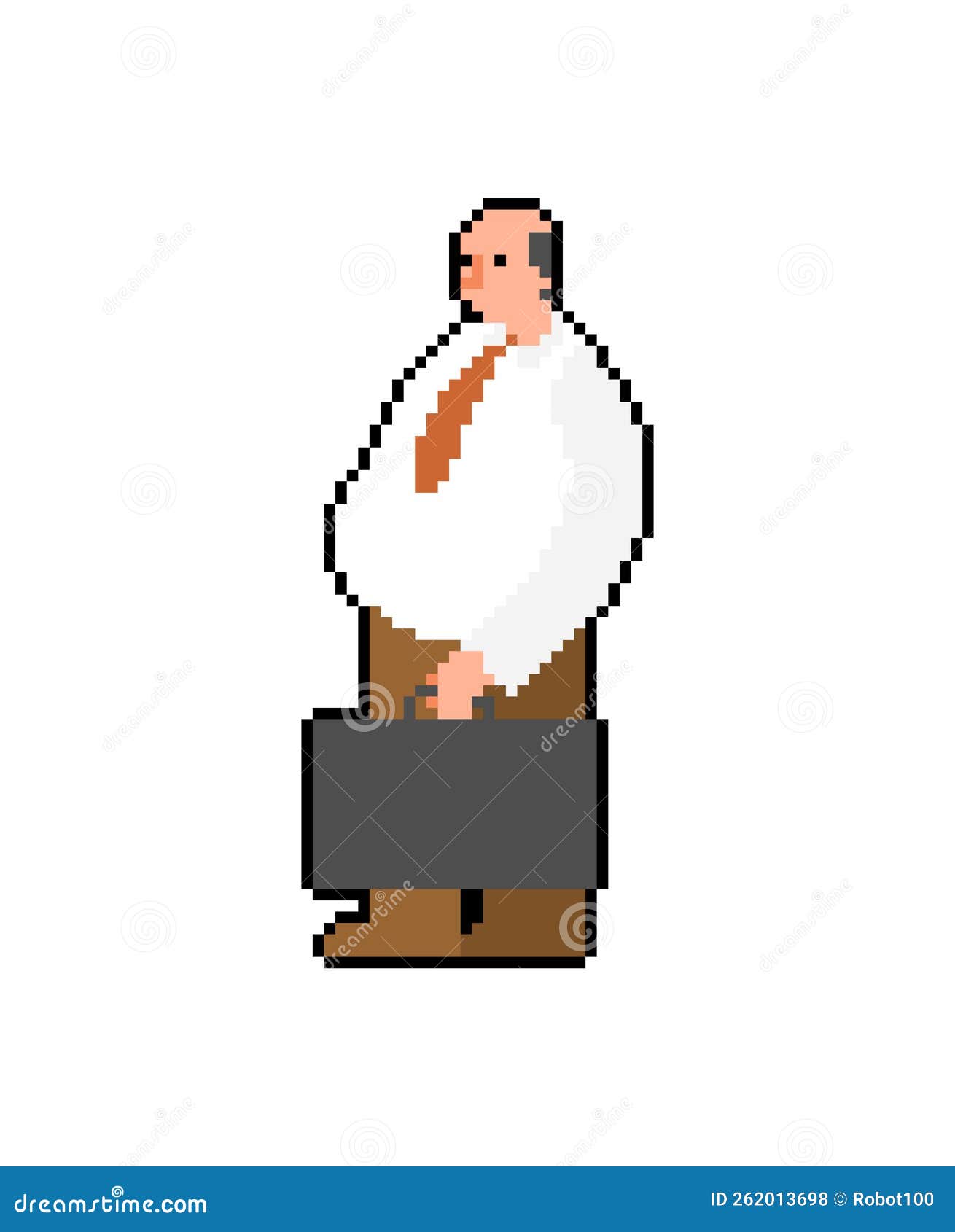 Office Clerk Pixel Art. 8 Bit Middle Management Office Employee Stock ...
