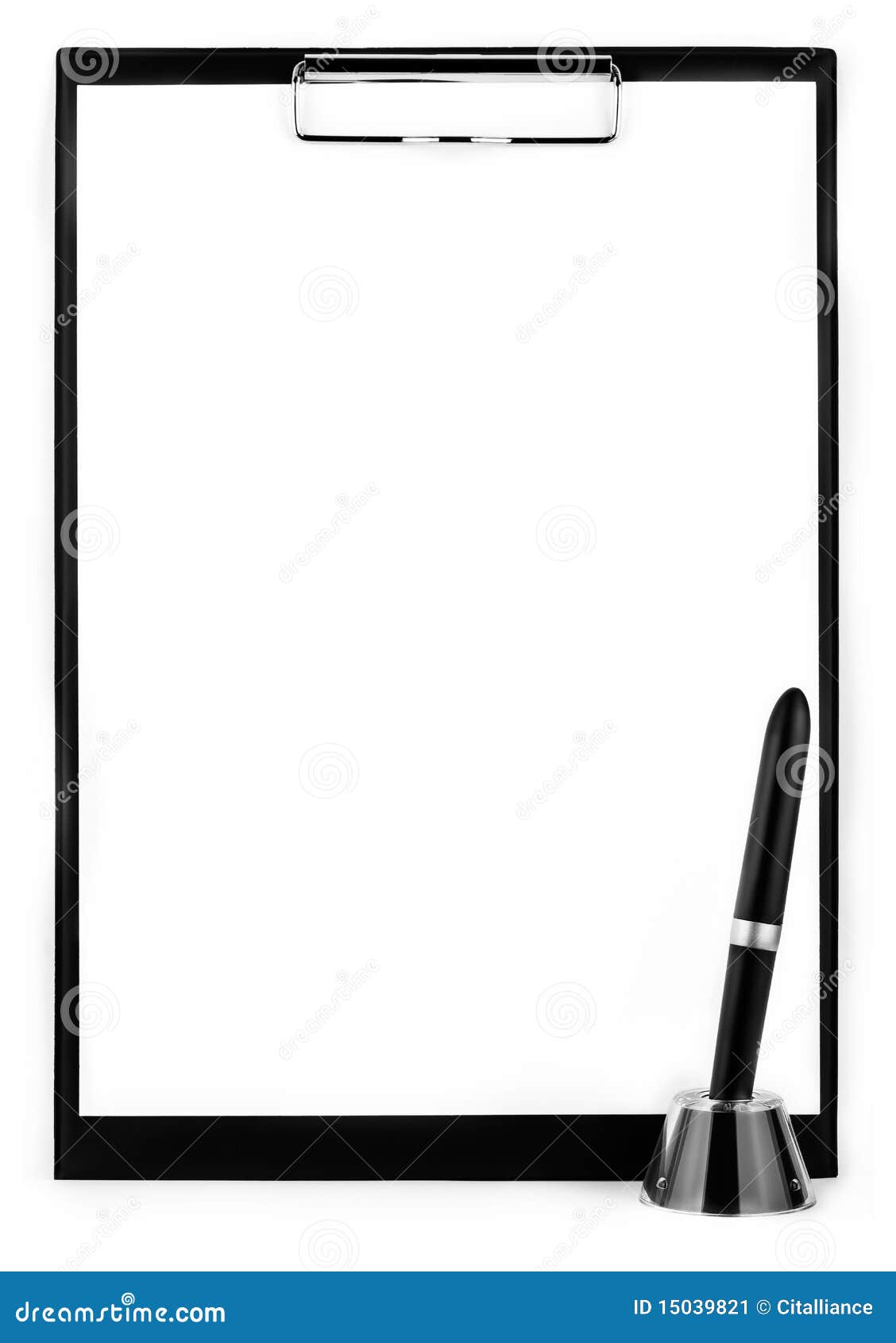 Office clipboard stock image. Image of supplies, separated - 15039821