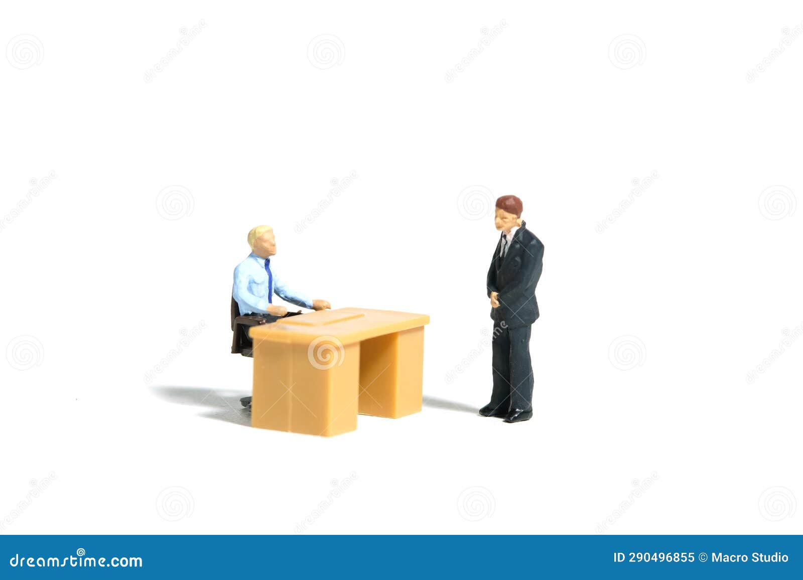 Office Coaching and Briefing Illustration Concept. a Staff Employee ...