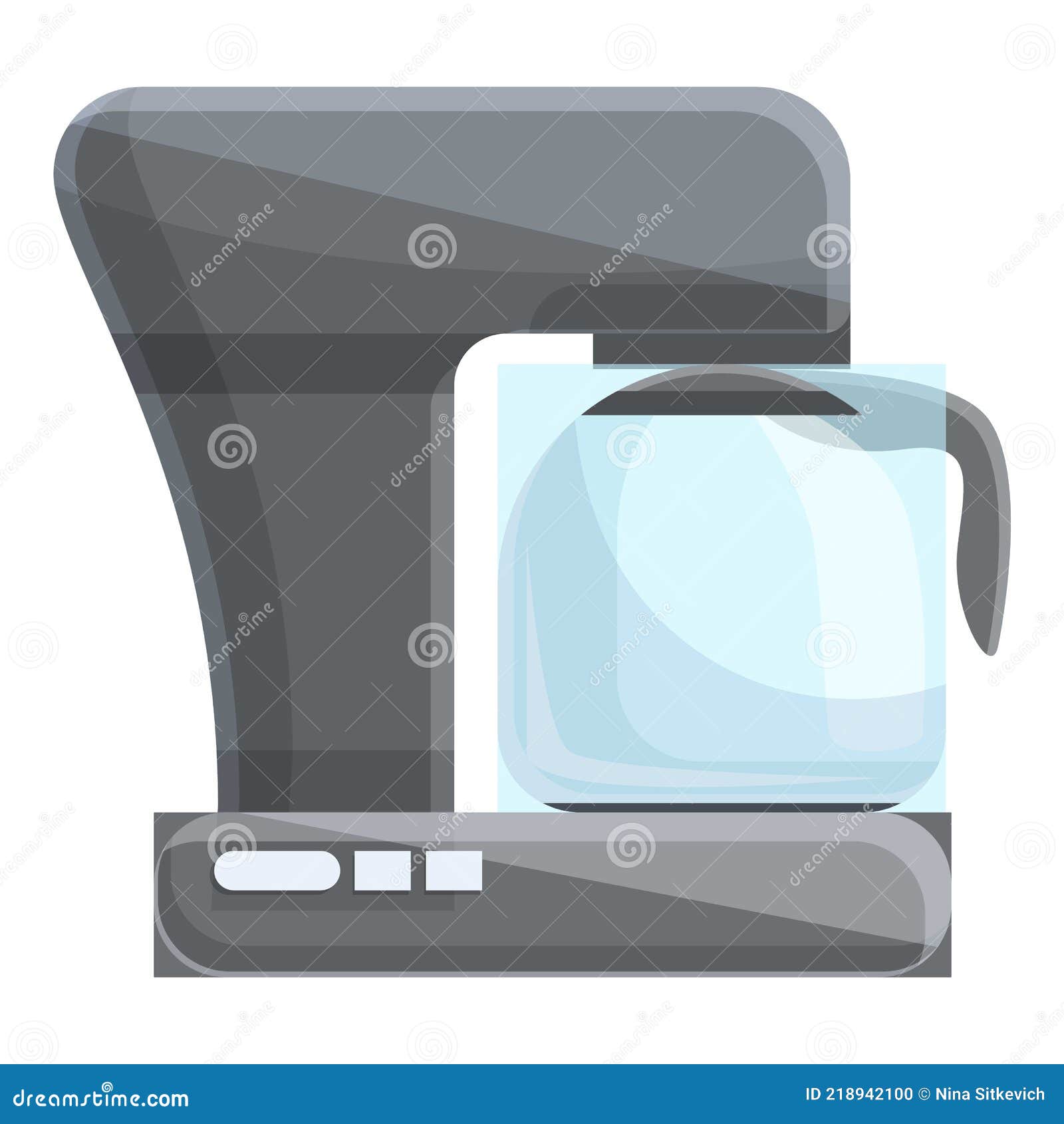 Office Coffee Machine Icon, Cartoon Style Stock Vector - Illustration ...