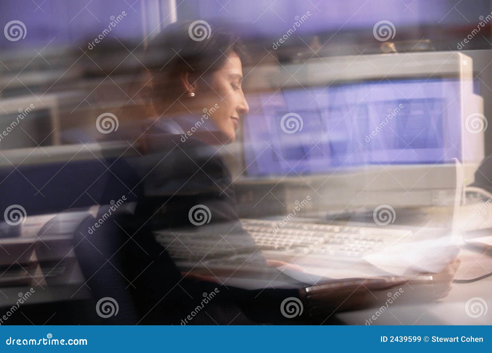 Office communications stock image. Image of headset, motion - 2439599