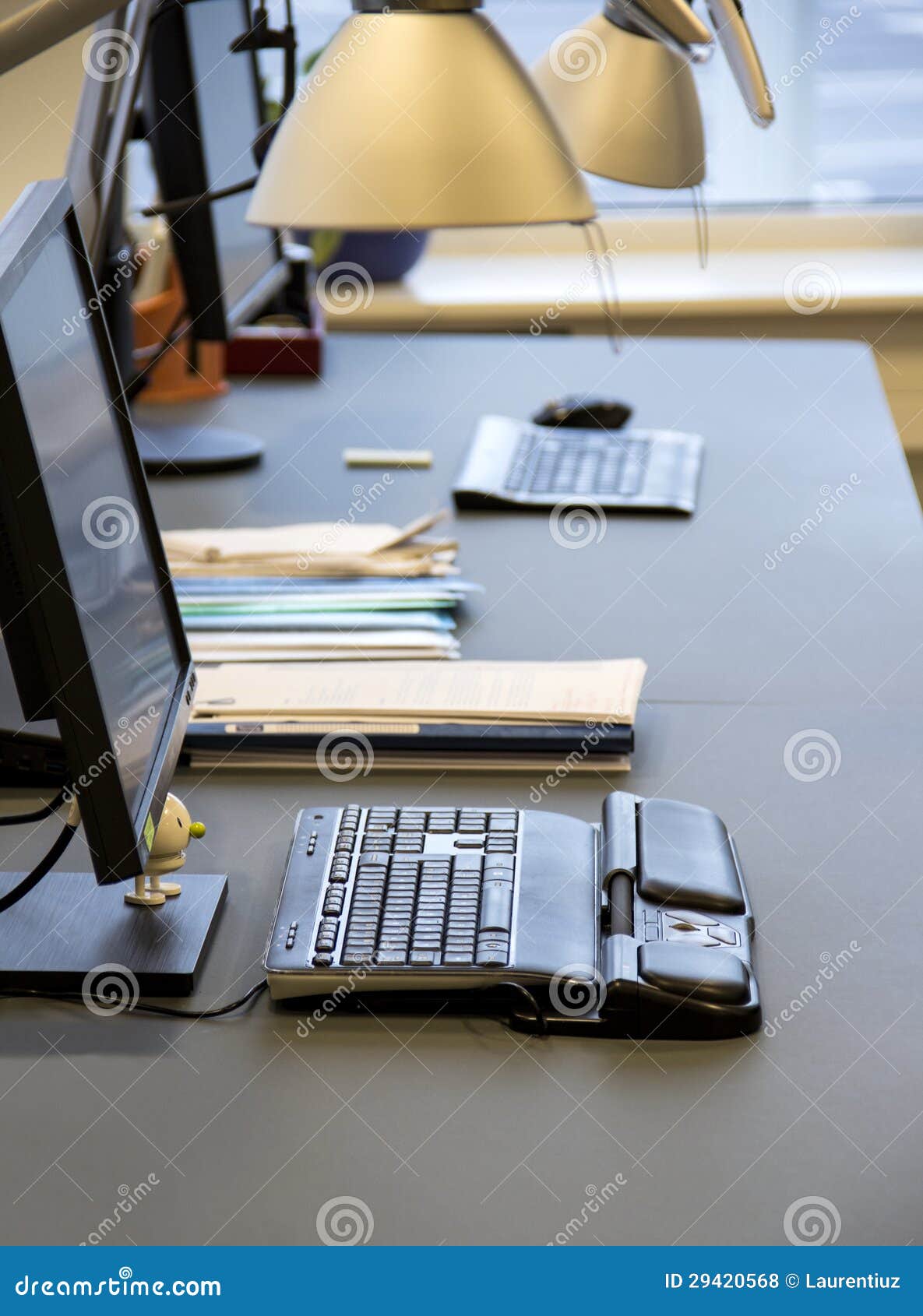 Office with computer stock photo. Image of open, confidential - 29420568