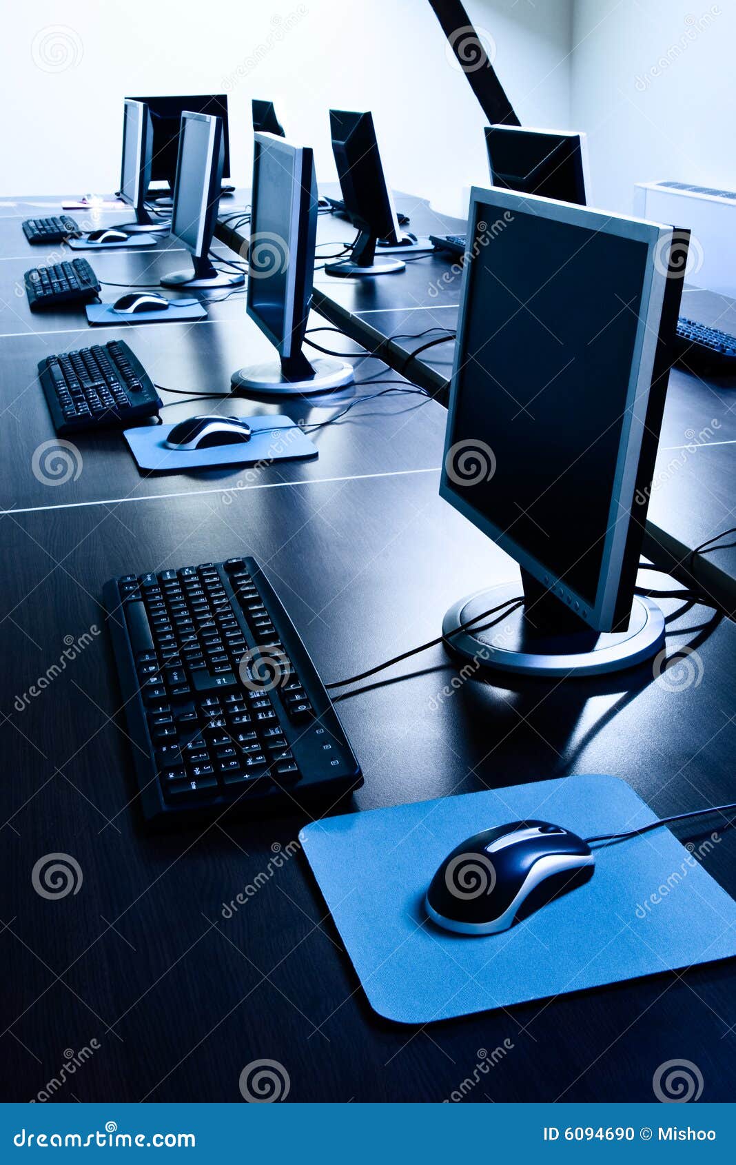 Office computers stock photo. Image of display, business - 6094690