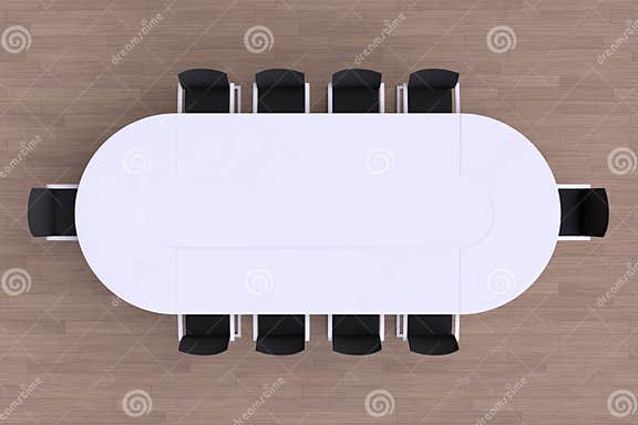 Office and Conferance Business Table. Stock Illustration - Illustration ...