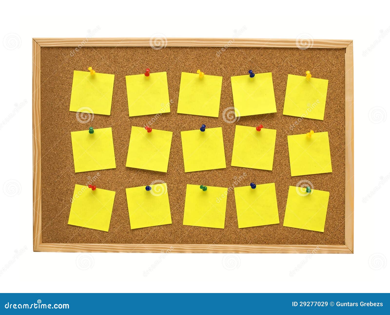 Office cork board stock image. Image of sticky, blank - 29277029
