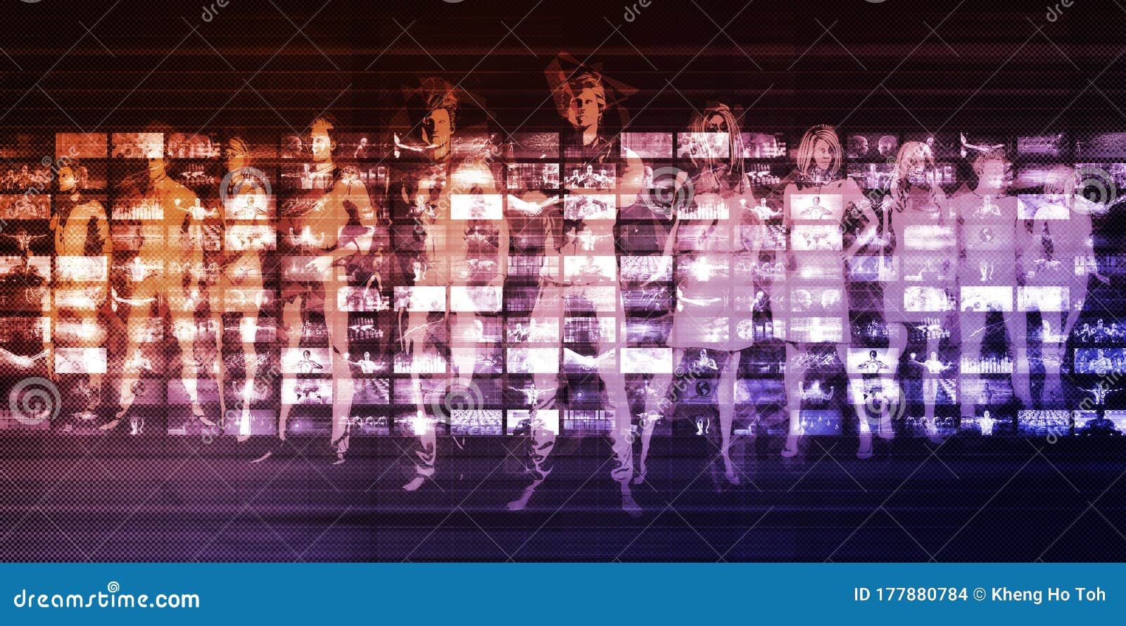 Office Or Coworking Interior Workers Sitting At Desks And Communicating ...