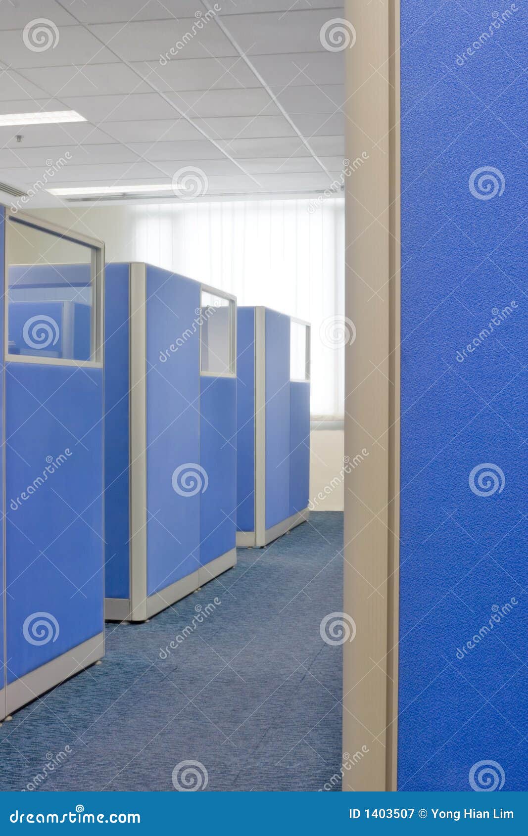 Office cubicle partitions stock image. Image of office - 1403507