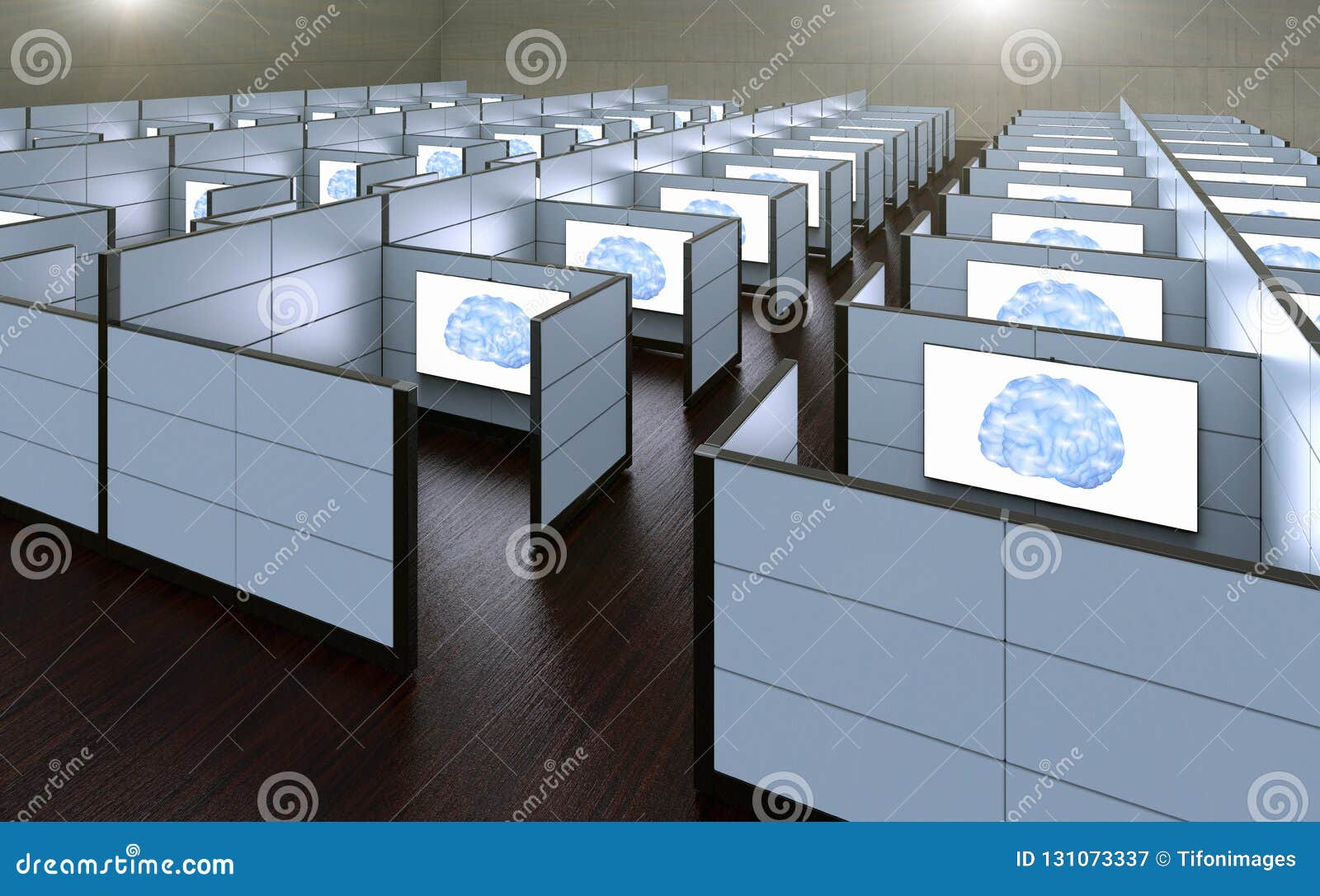 Cubicles Royalty-Free Stock Photography | CartoonDealer.com #1919033